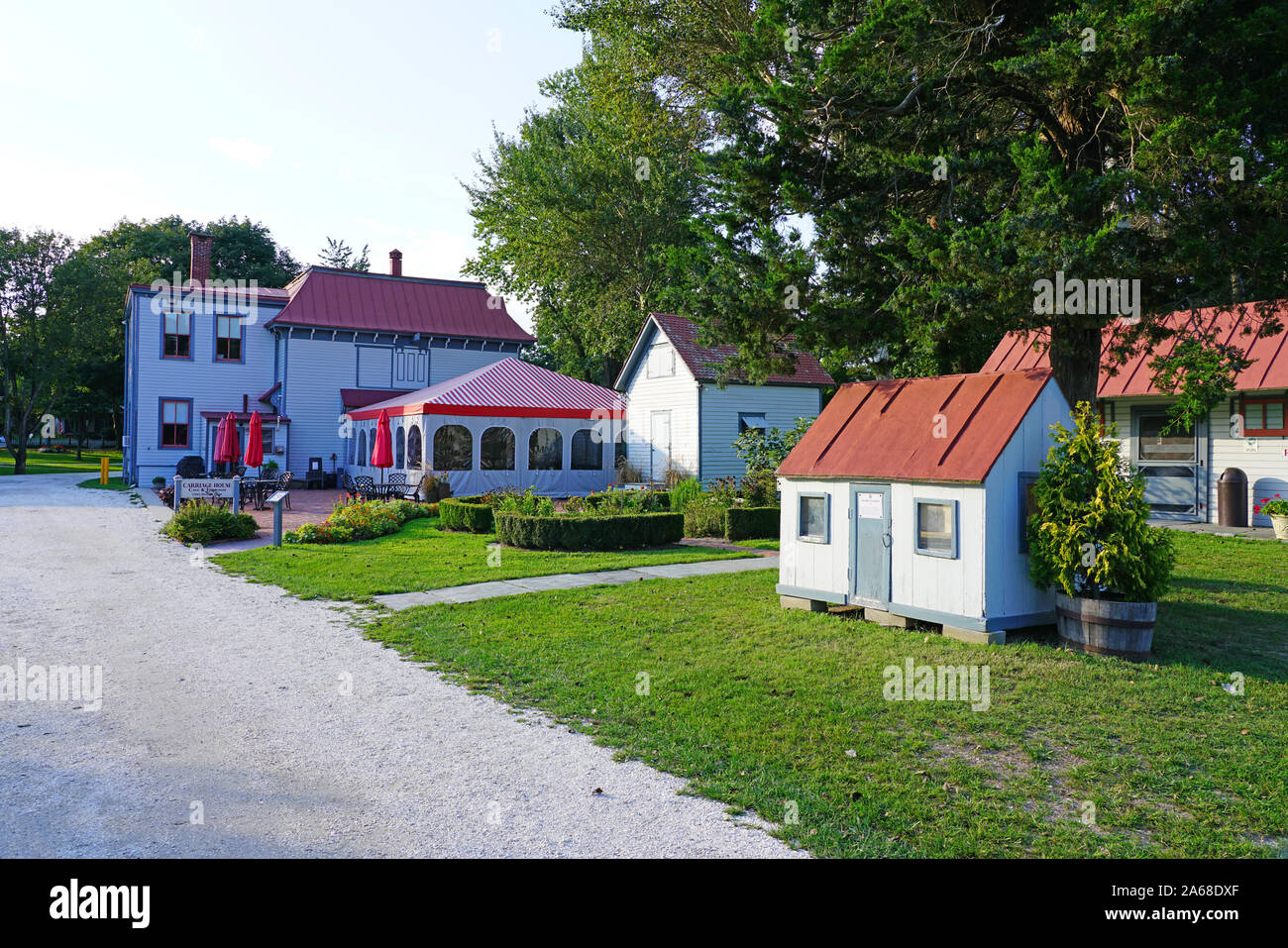 CAPE MAY, NJ -8 SEP 2019- View of the landmark 1879 Emlen Physick ...
