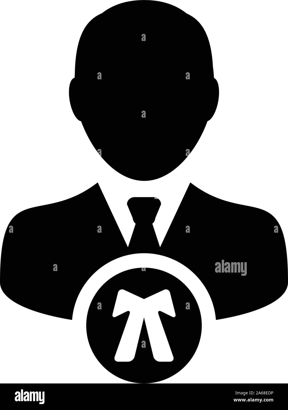 Justice icon vector male user person profile avatar symbol for law and ...