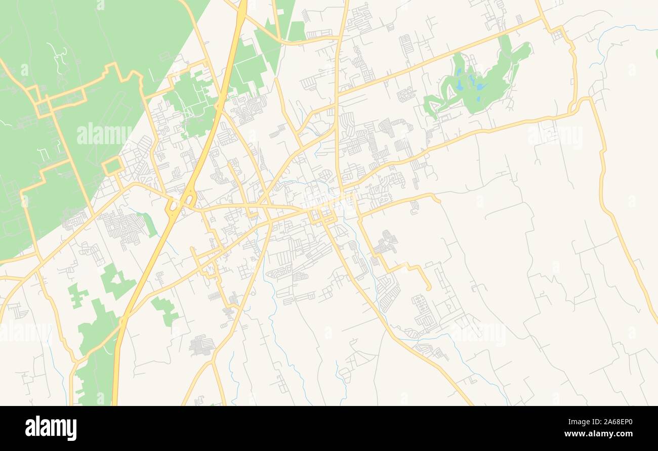 Printable street map of Lipa, Province Batangas, Philippines. Map ...