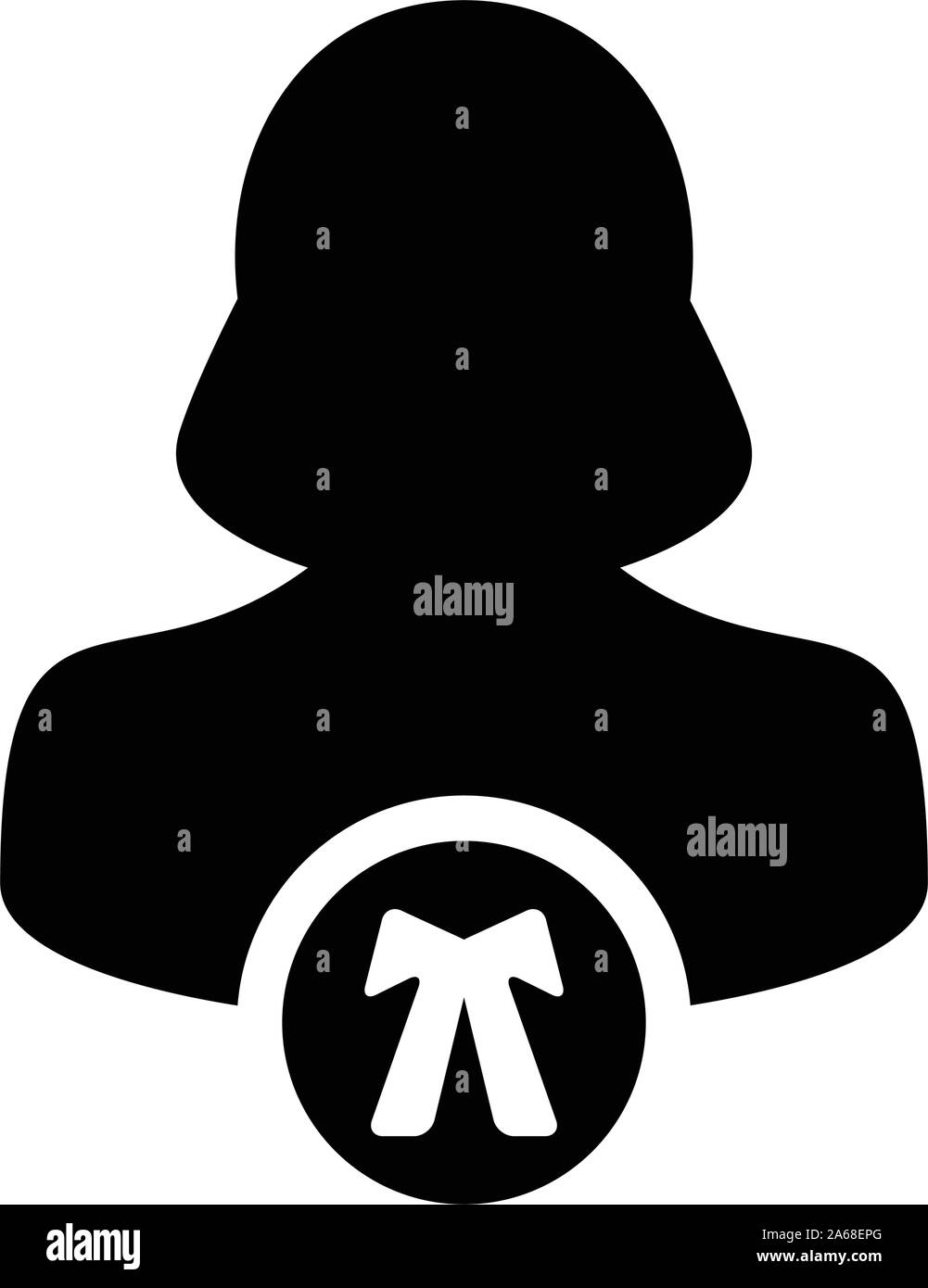 Legal icon vector female user person profile avatar symbol for law and ...