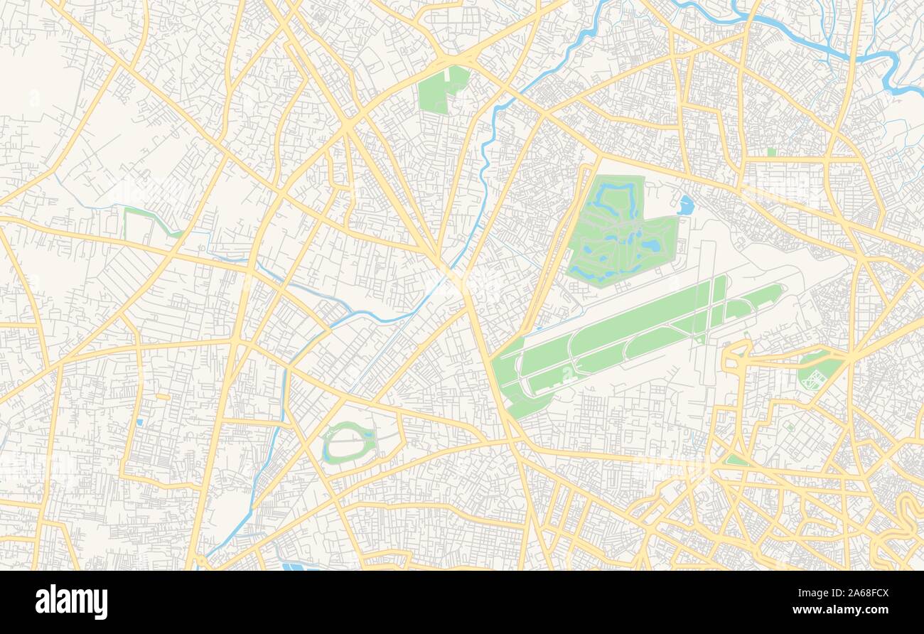 Printable street map of Ho Chi Minh City, Vietnam. Map template for ...