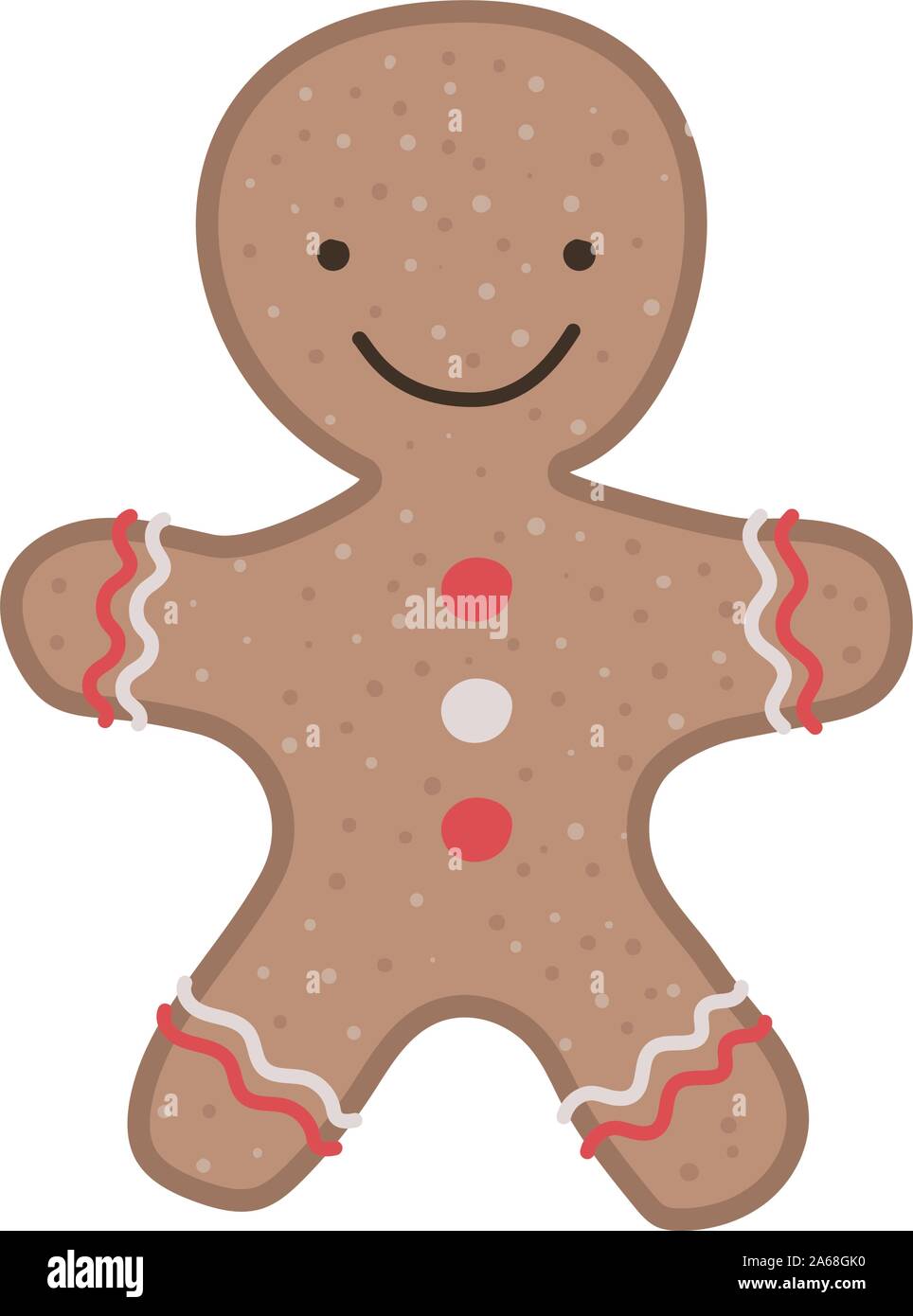 merry christmas ginger cookie icon Stock Vector Image & Art - Alamy