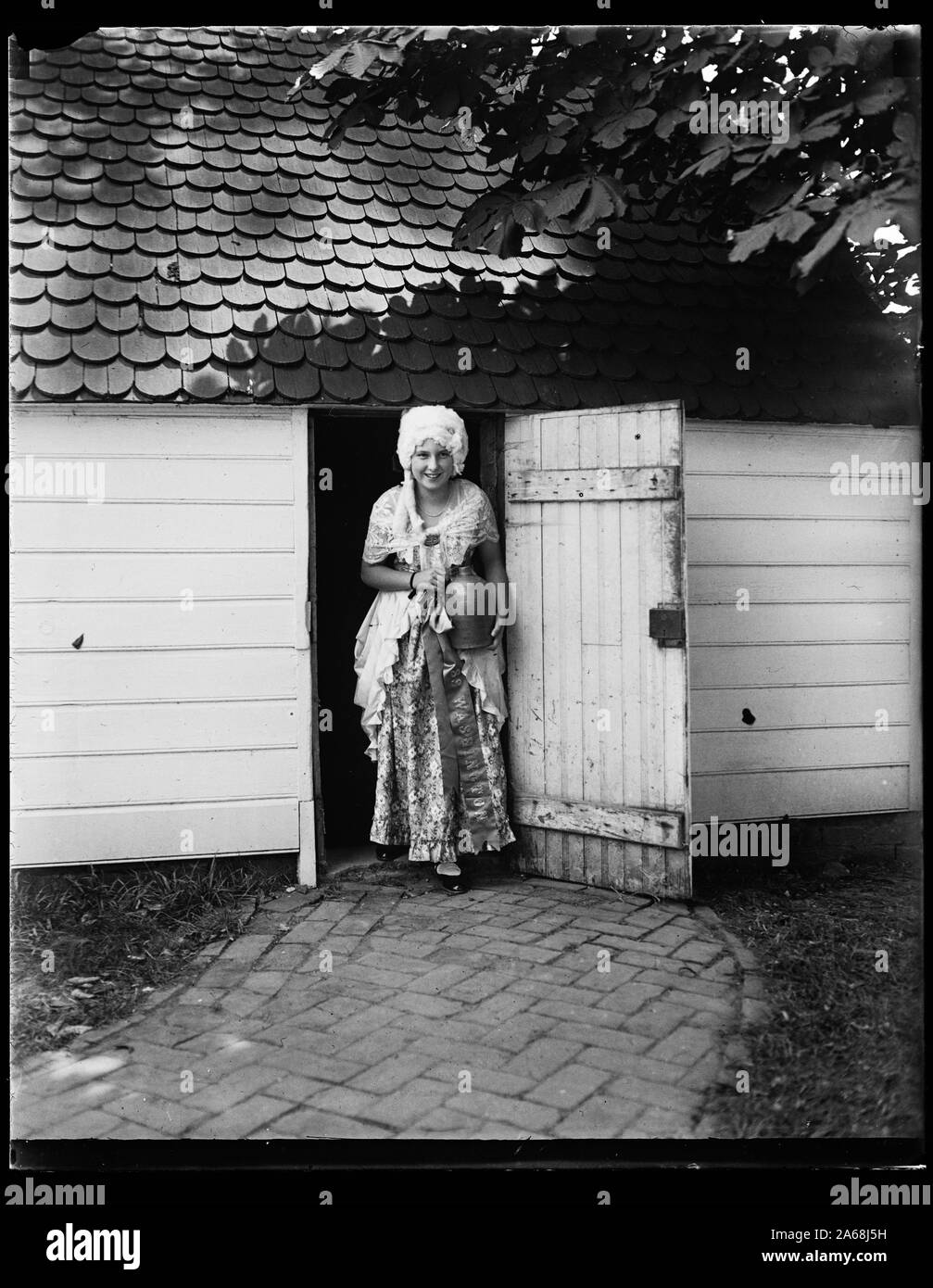 Period costume woman Black and White Stock Photos & Images - Alamy