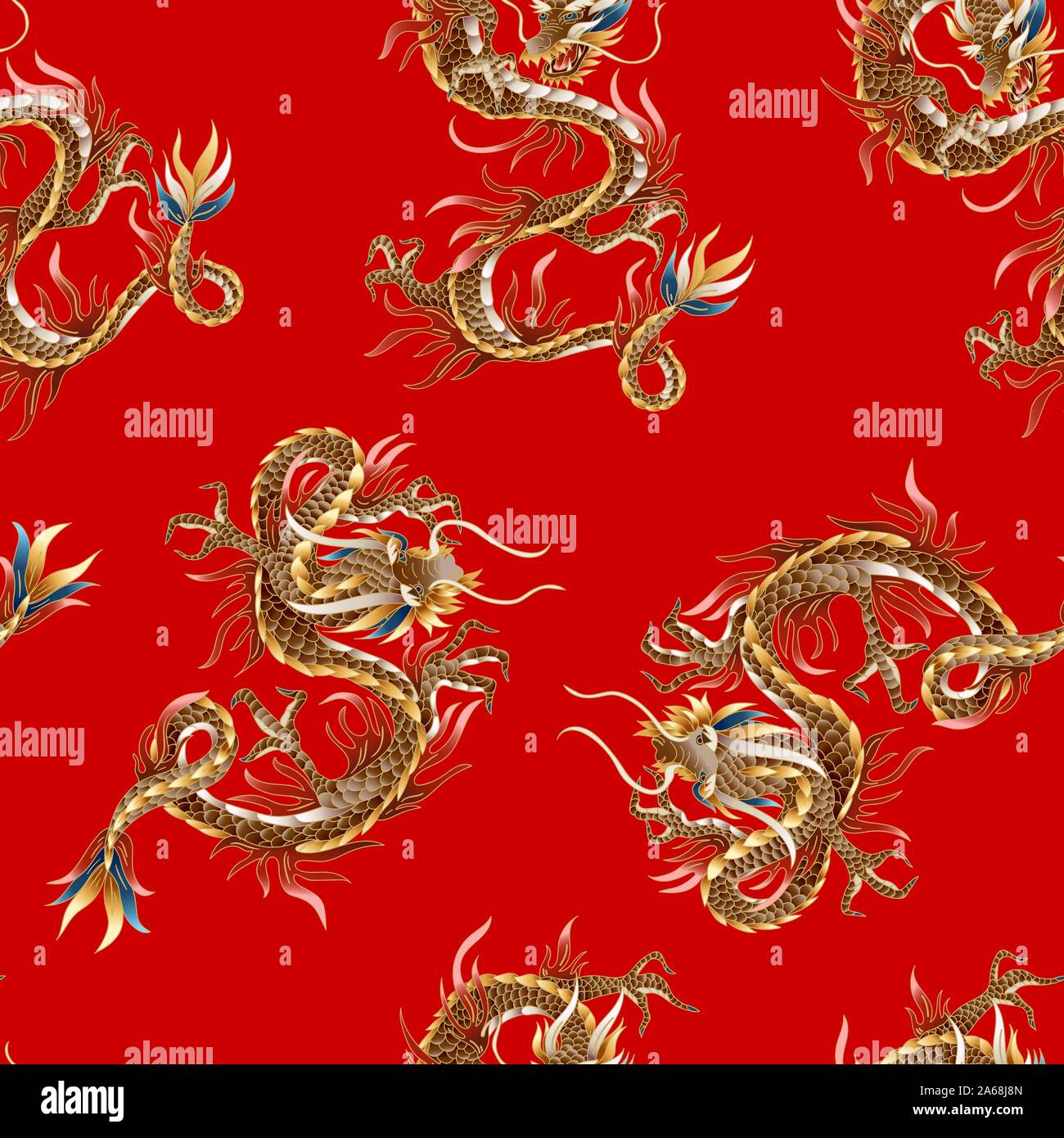 Chinese dragon pattern hi-res stock photography and images - Alamy
