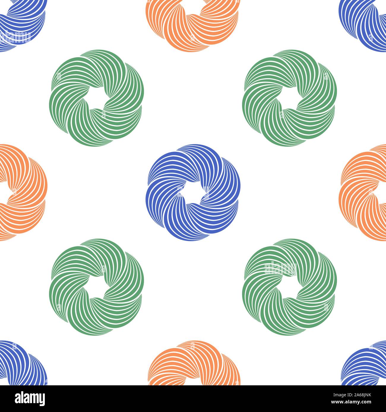Abstract swirl or twisted geometric seamless pattern. Geometric simple ...