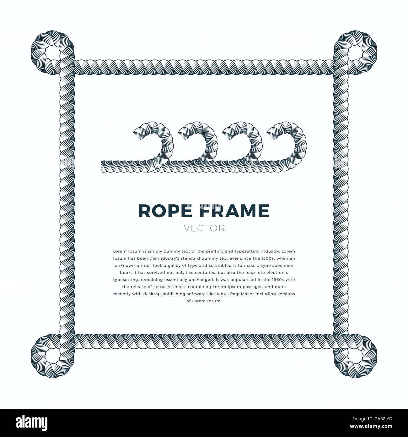 Rope Border Vector