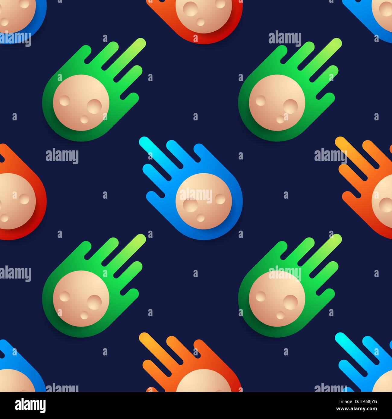 Colorful of ball meteor shape pattern background. Colorful of ball ...