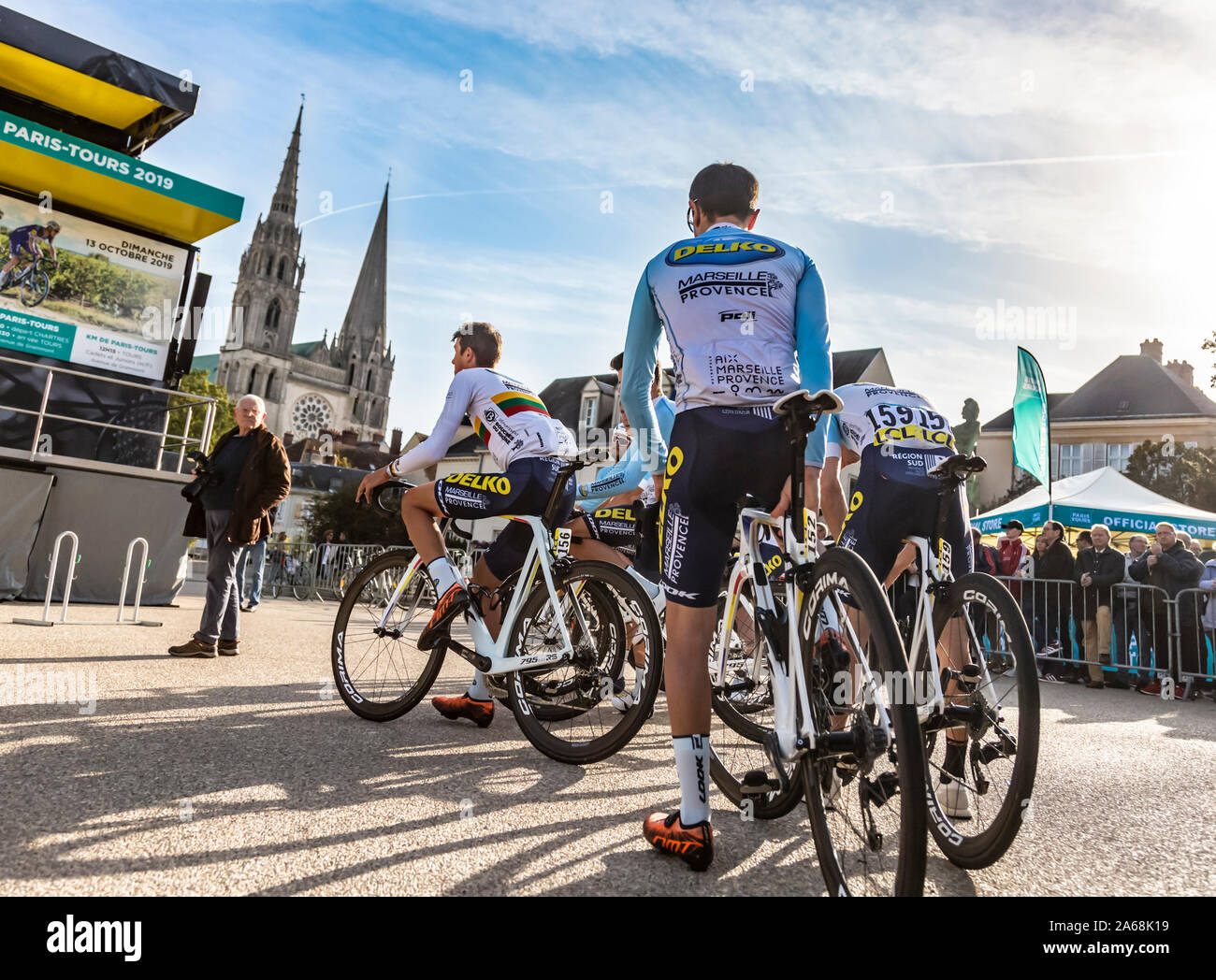 Chartres, France - October 13, 2019: Team Delko-Marseille Provence ...