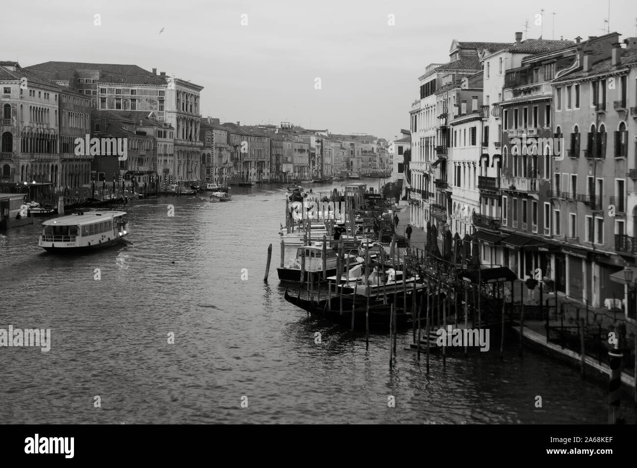 Venice Grand Canal Black And White High Resolution Stock Photography ...