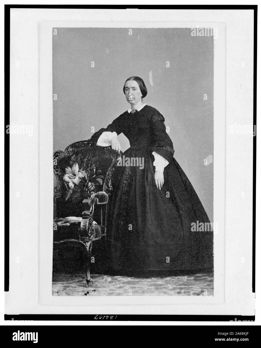 Woman, full-length portrait, standing, facing front Stock Photo - Alamy