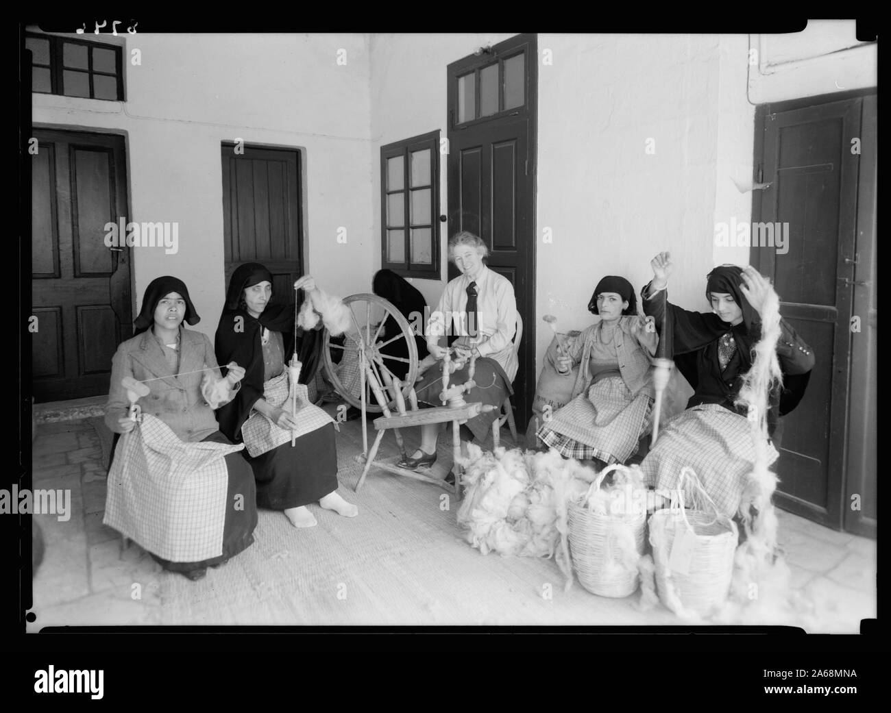 Women's Institute, J'lem [i.e., Jerusalem]. Miss Hester Viney working ...