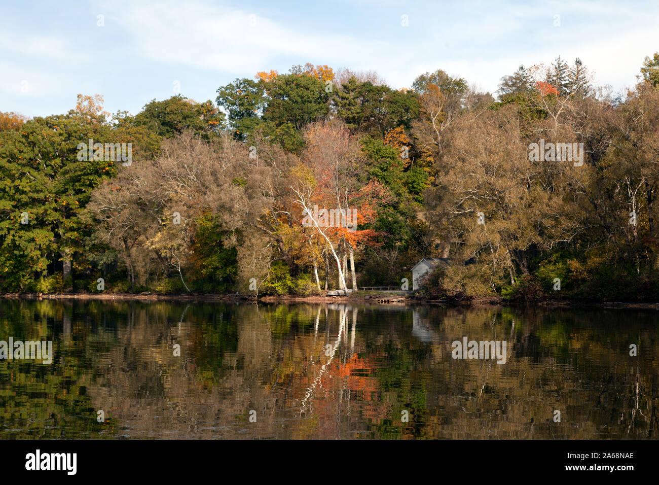 Wononskopomuc Lake, Lakeville, Connecticut Stock Photo - Alamy