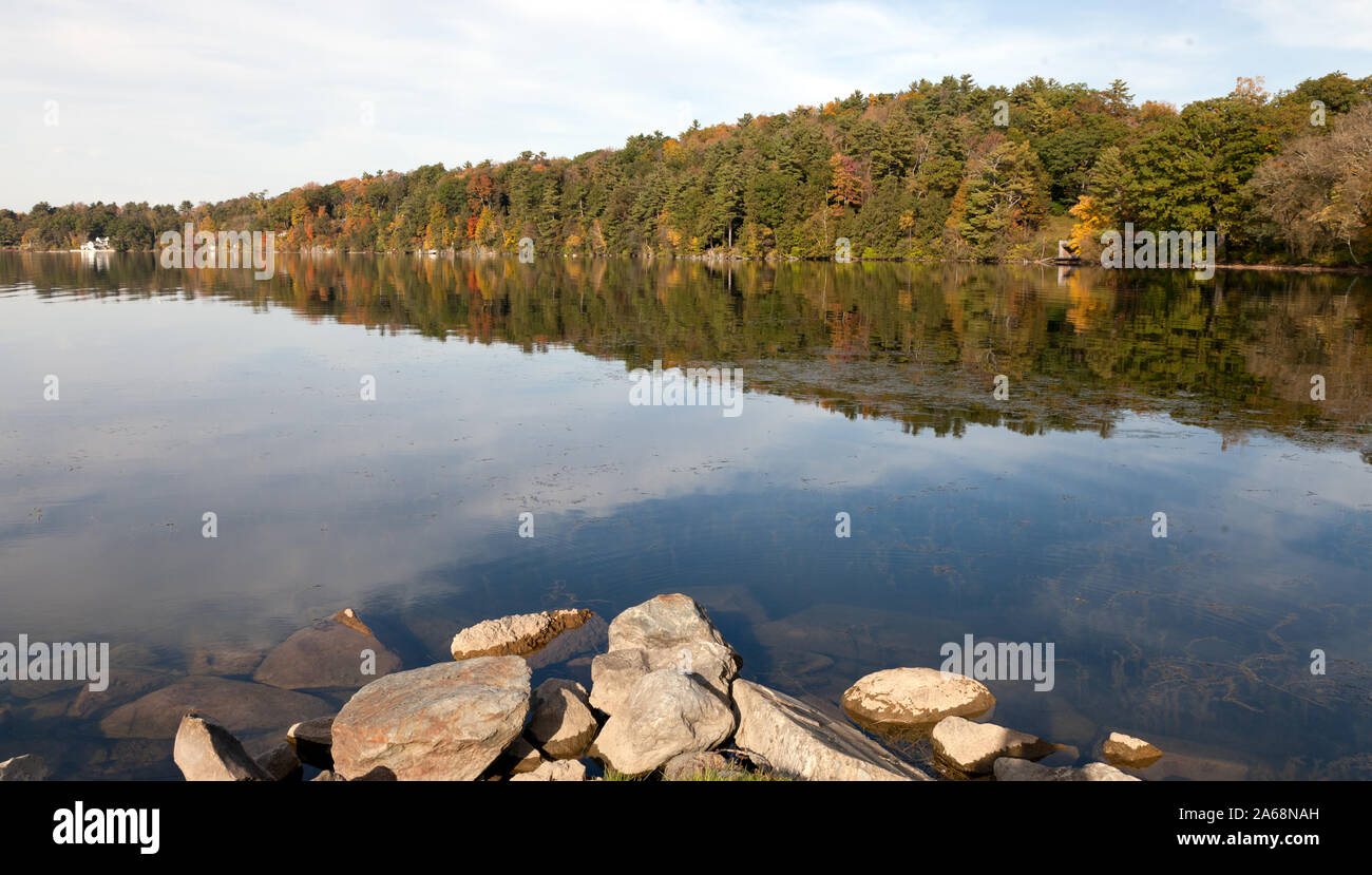 Wononskopomuc lake hi-res stock photography and images - Alamy