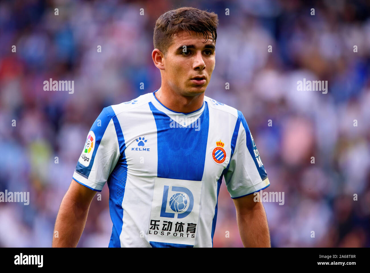 BARCELONA - OCT 20: Victor Gomez Perea plays at the La Liga match ...