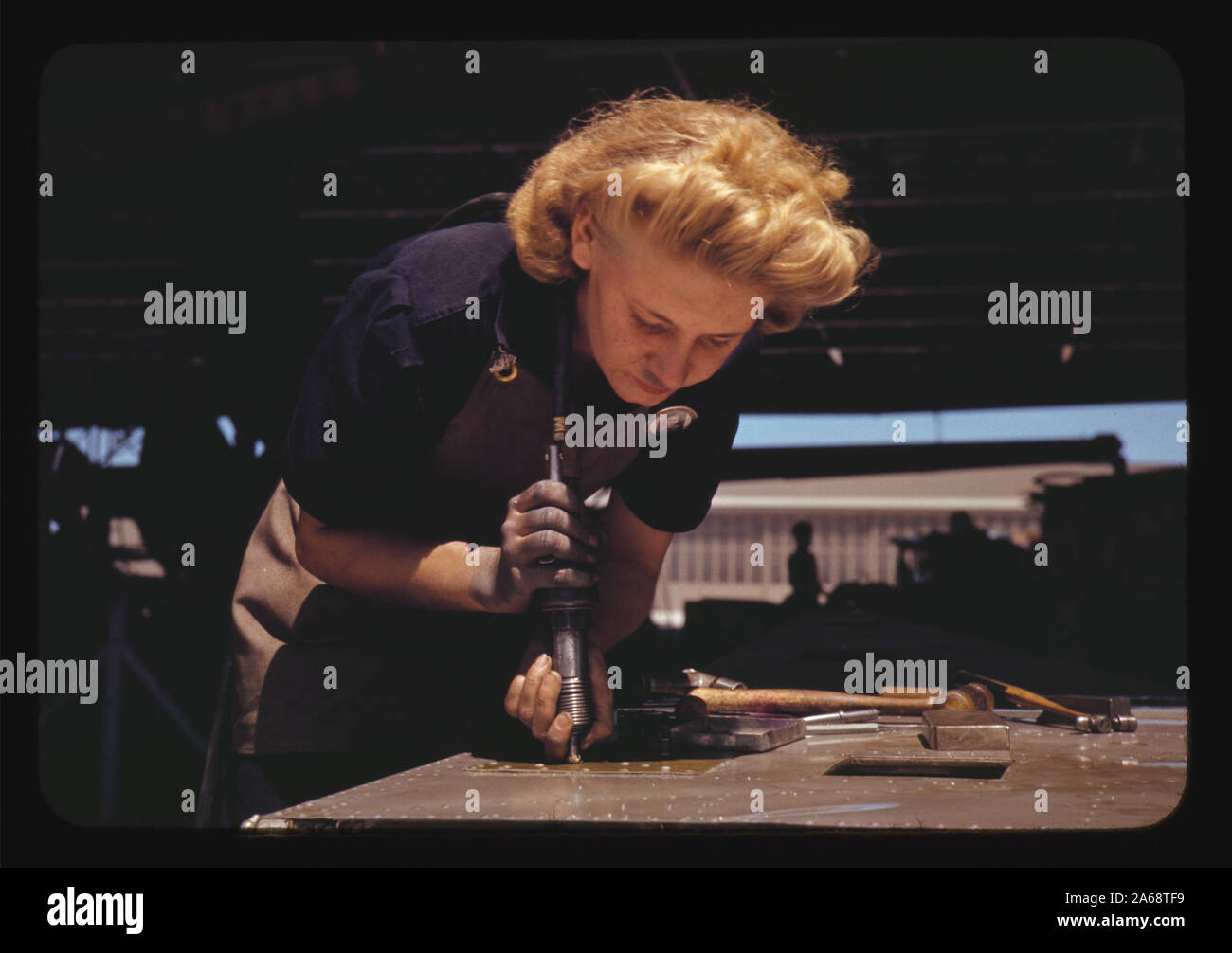 Working in the Assembly and Repair Dept. of the Naval Air Base, Corpus ...
