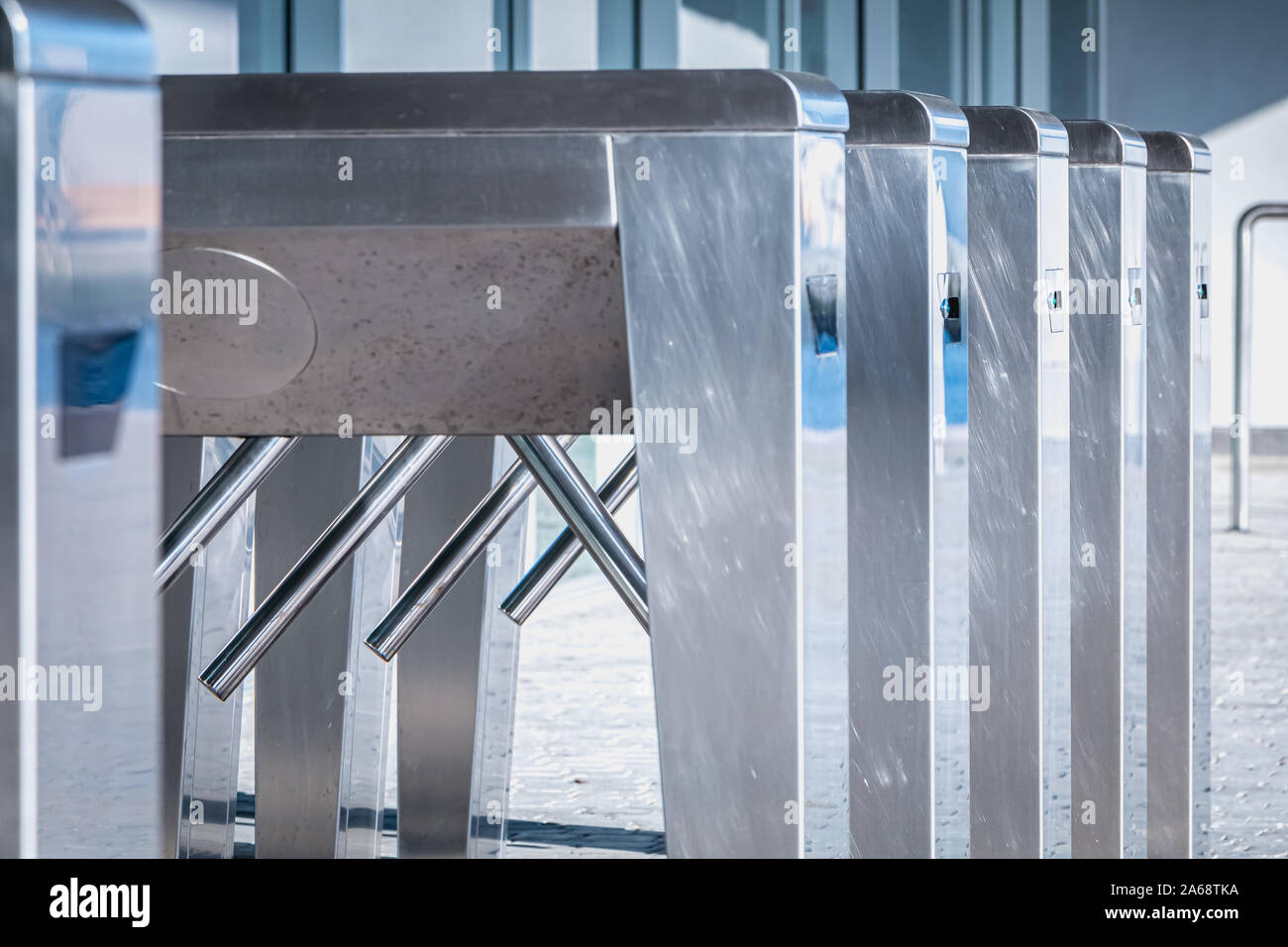 Turnstile. Checkpoint. Automatic access control. Access system to the ...