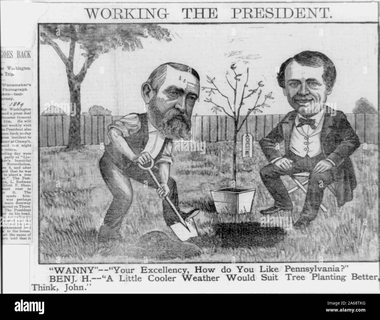 Working the president Stock Photo - Alamy