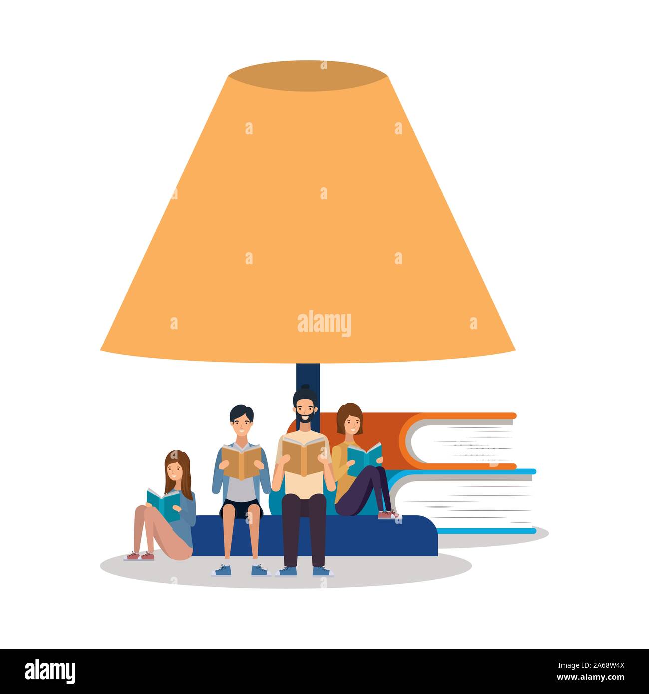 Big books man reading Cut Out Stock Images & Pictures - Alamy