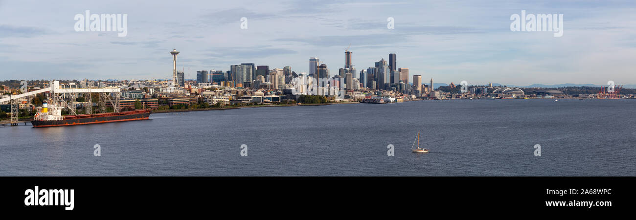 Downtown Seattle, Washington, United States of America. Aerial ...