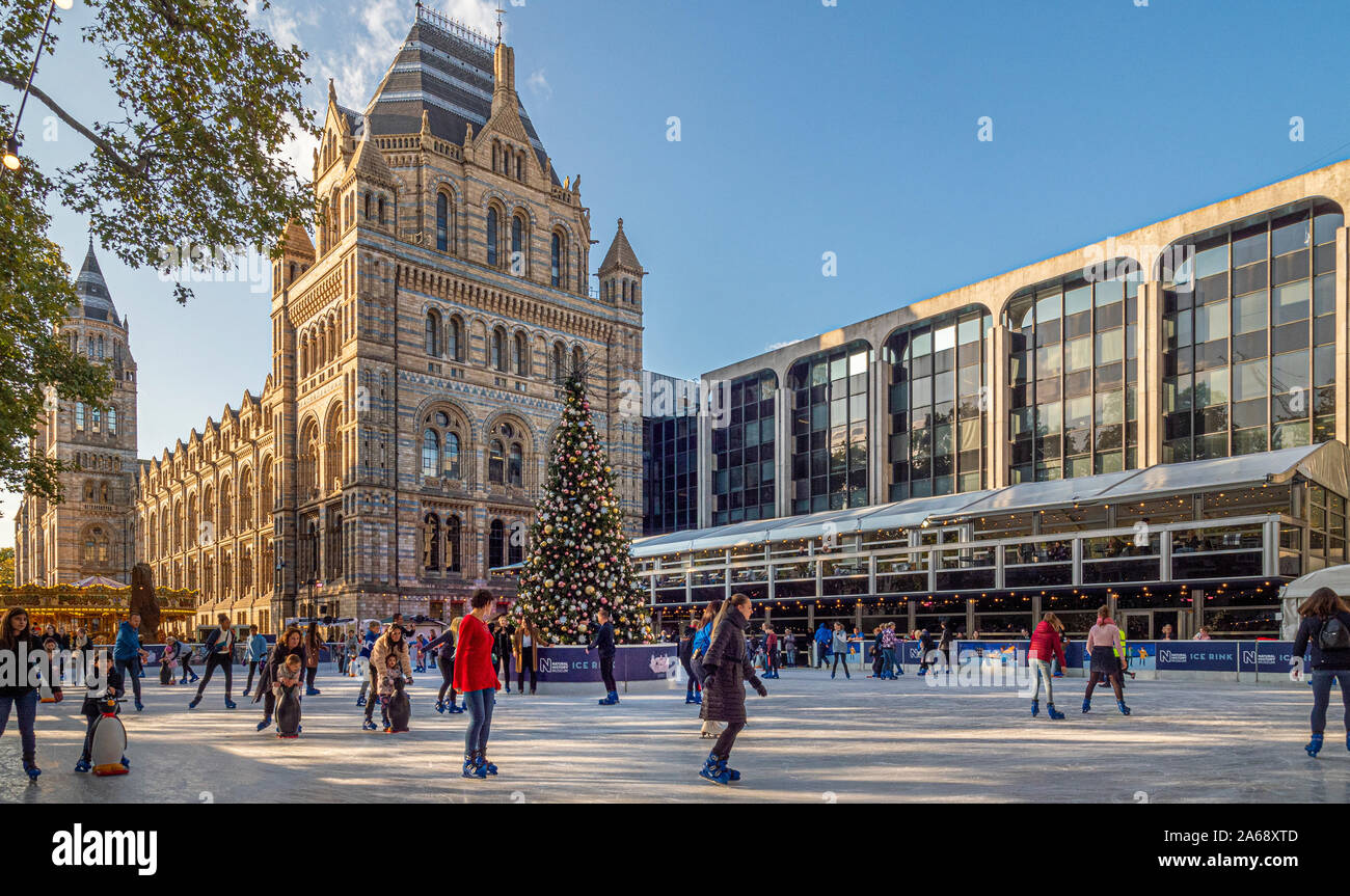 Natural history museum ice rink london hi-res stock photography and ...