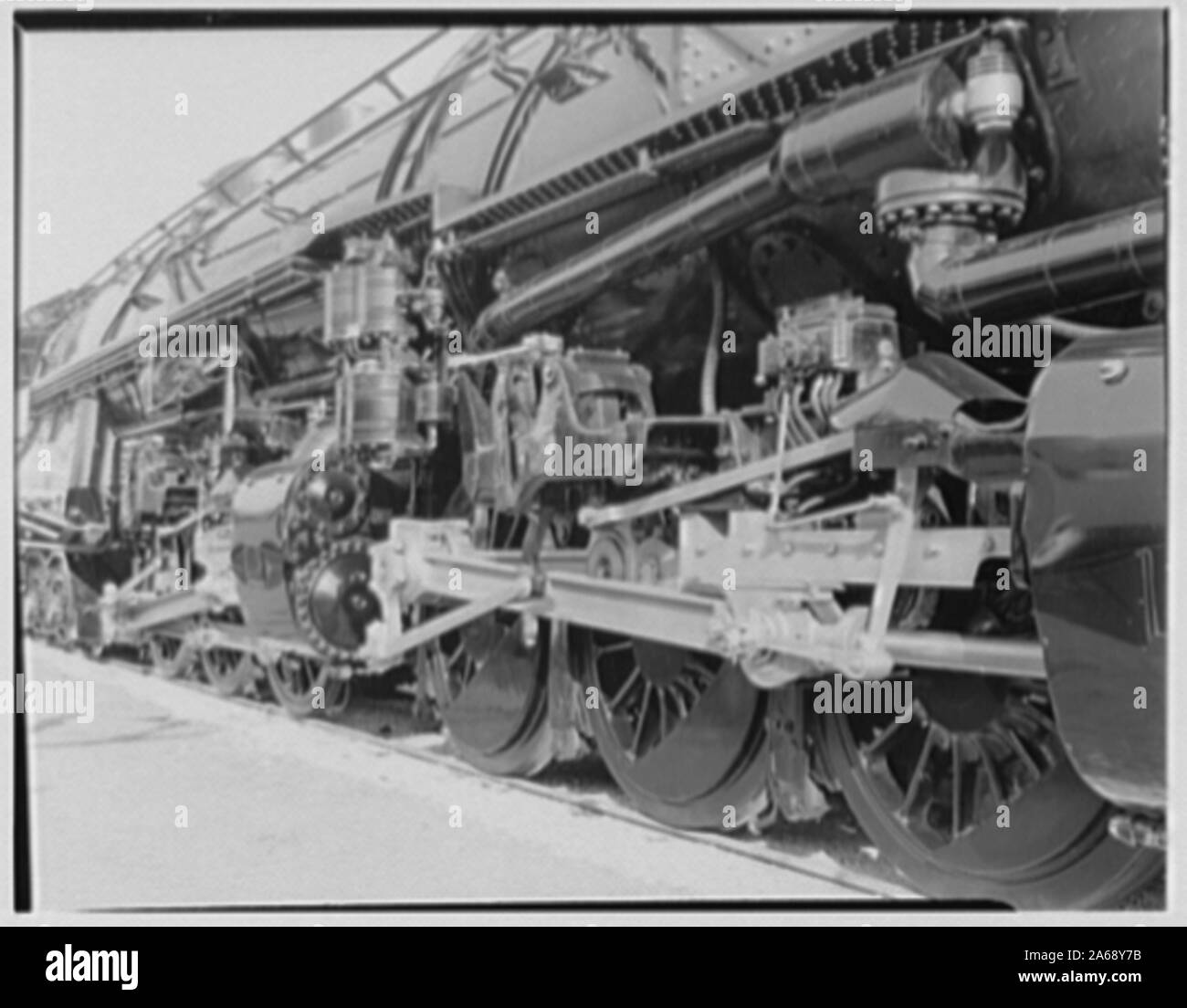 World's Fair, railroad exhibit, modern locomotives Stock Photo - Alamy