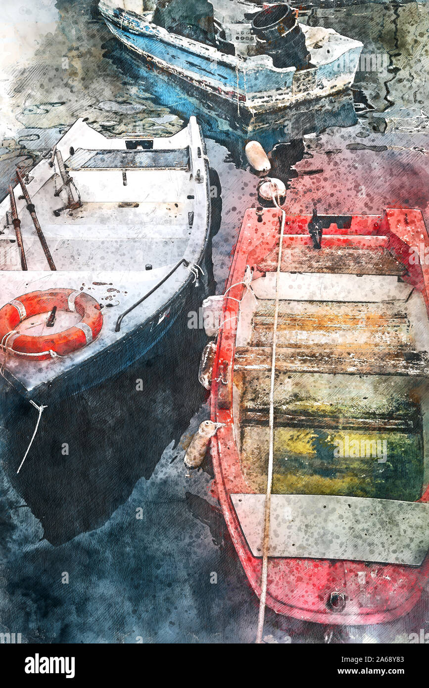 Painting old sailing boats hi-res stock photography and images - Alamy