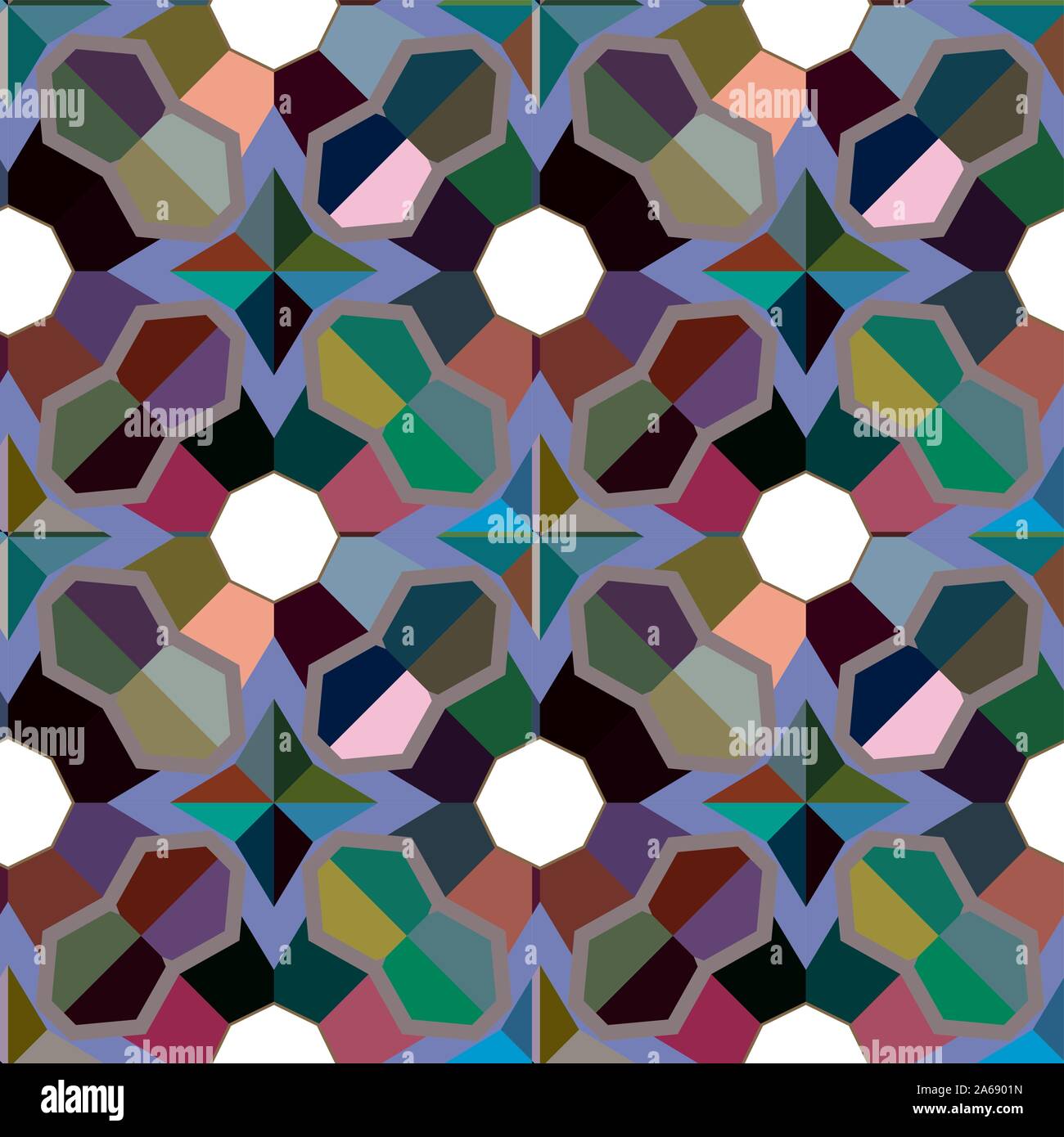 Seamless geometric ornamental vector pattern. Abstract background Stock ...