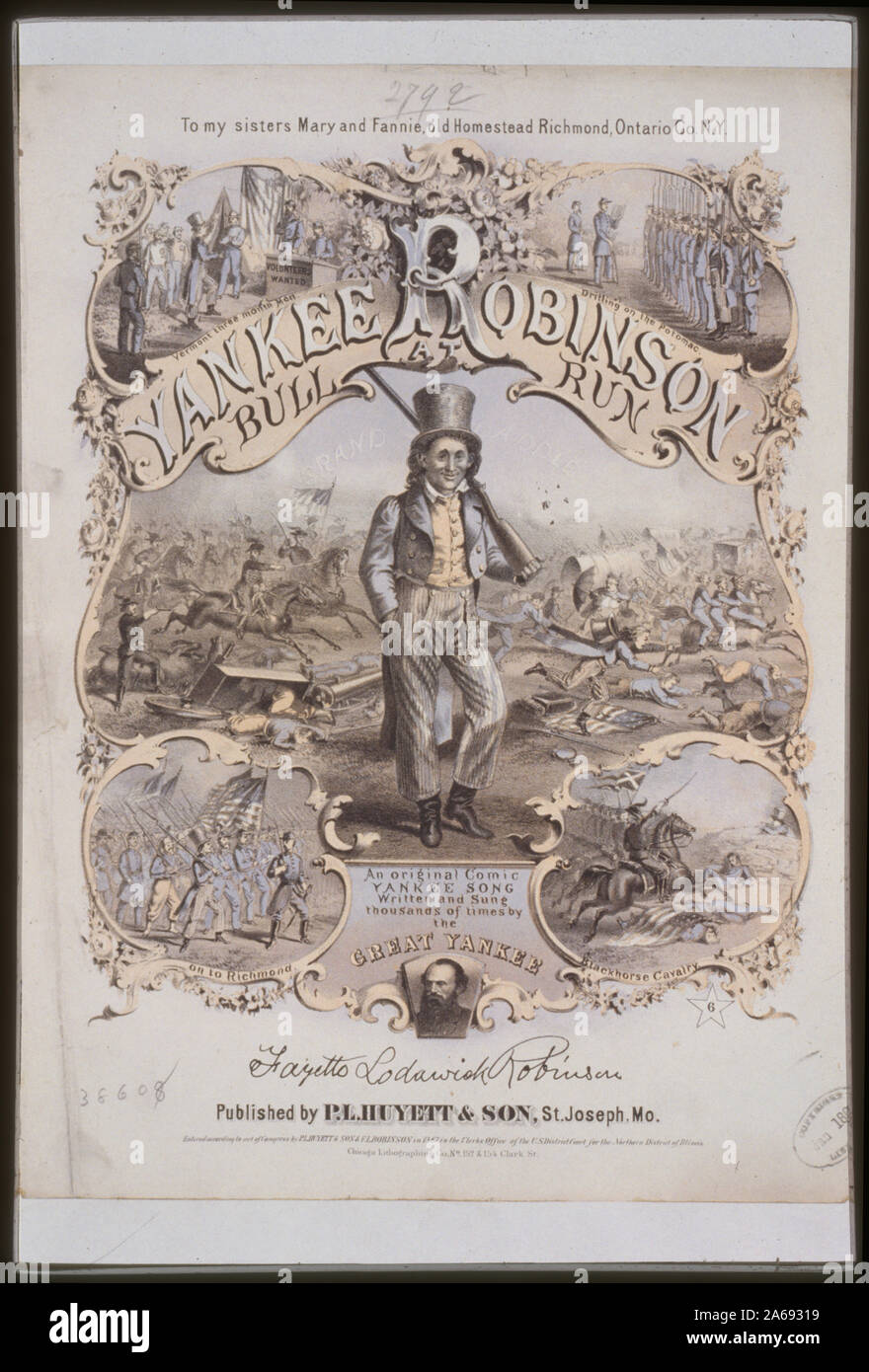 Yankee Robinson, Bull Run grand daddle / Chicago Lithographic Co Stock ...