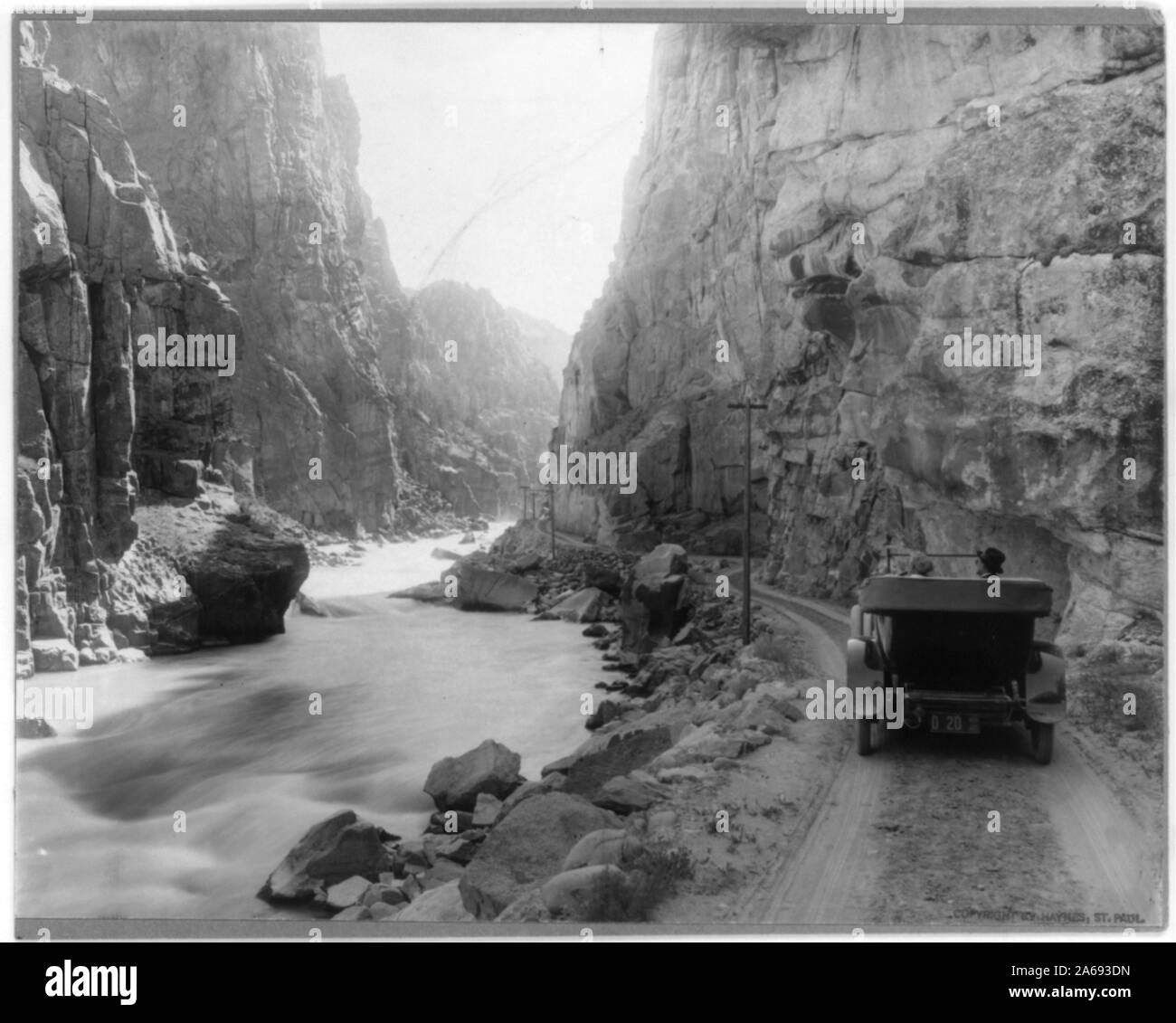 Yellowstone National Park: Shoshone Canyon Stock Photo - Alamy