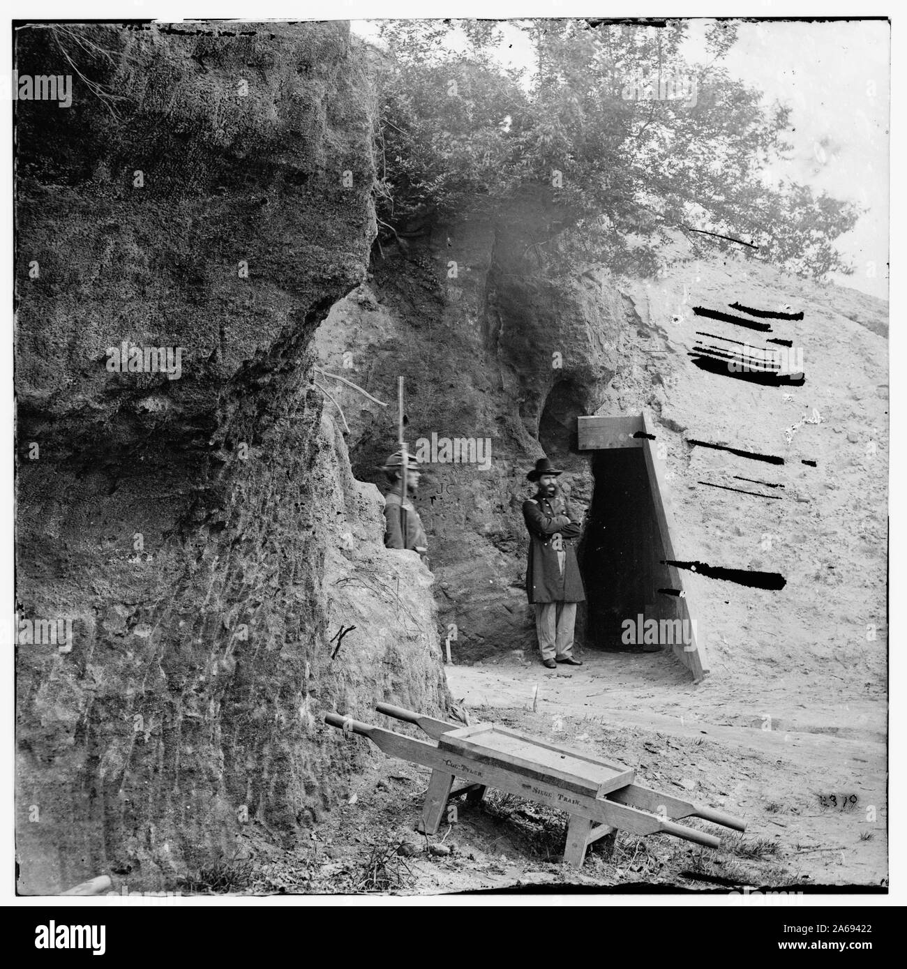Yorktown, Virginia. Cornwallis cave. Used as a powder magazine by the ...