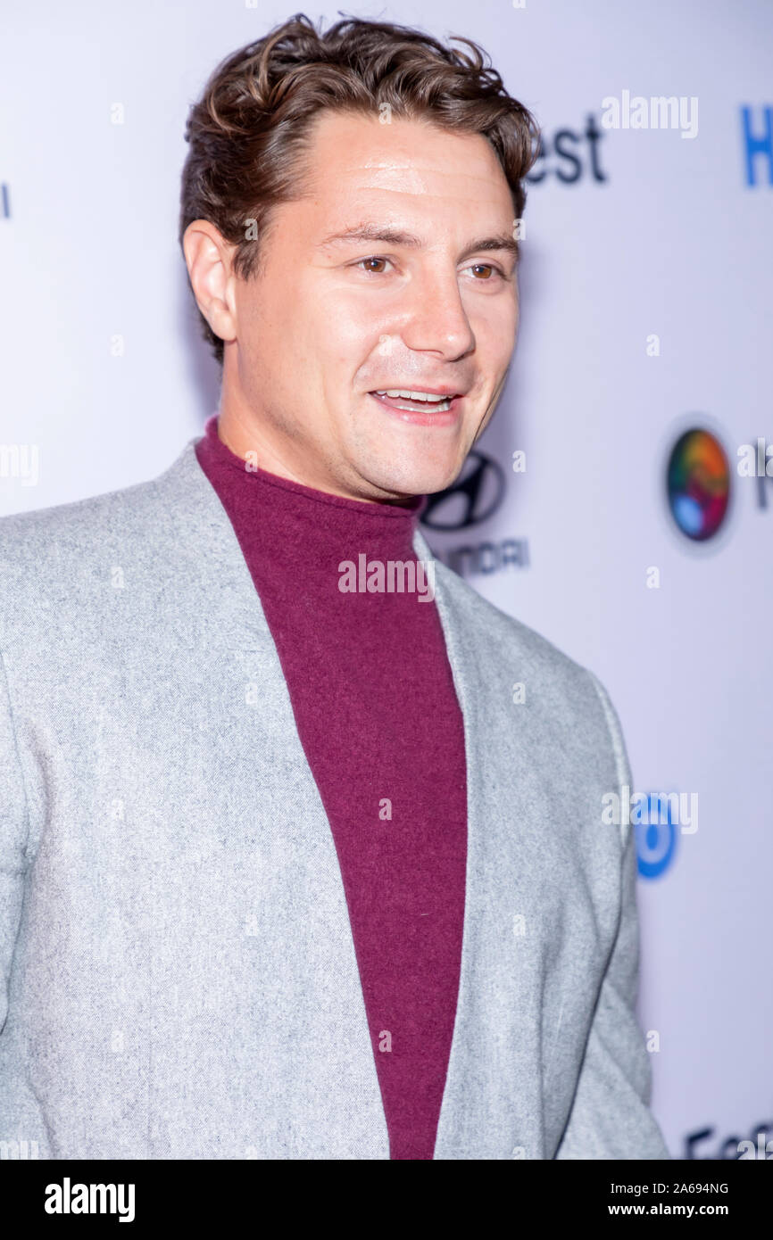 New York, NY, USA - October 23, 2019: Augustus Prew attends the opening ...
