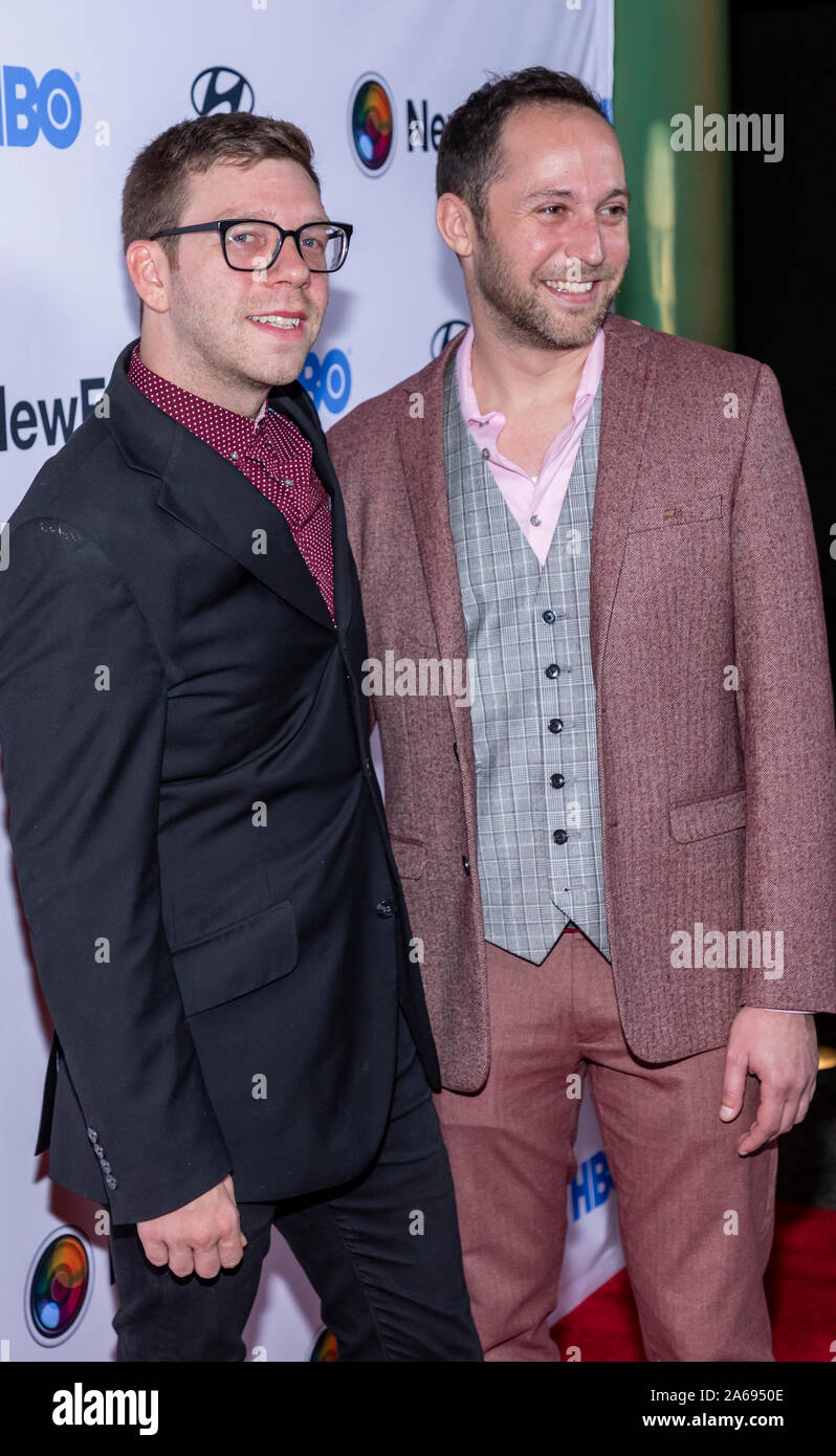 New York, NY, USA - October 23, 2019: Nick McCarthy and David Hatkoff ...