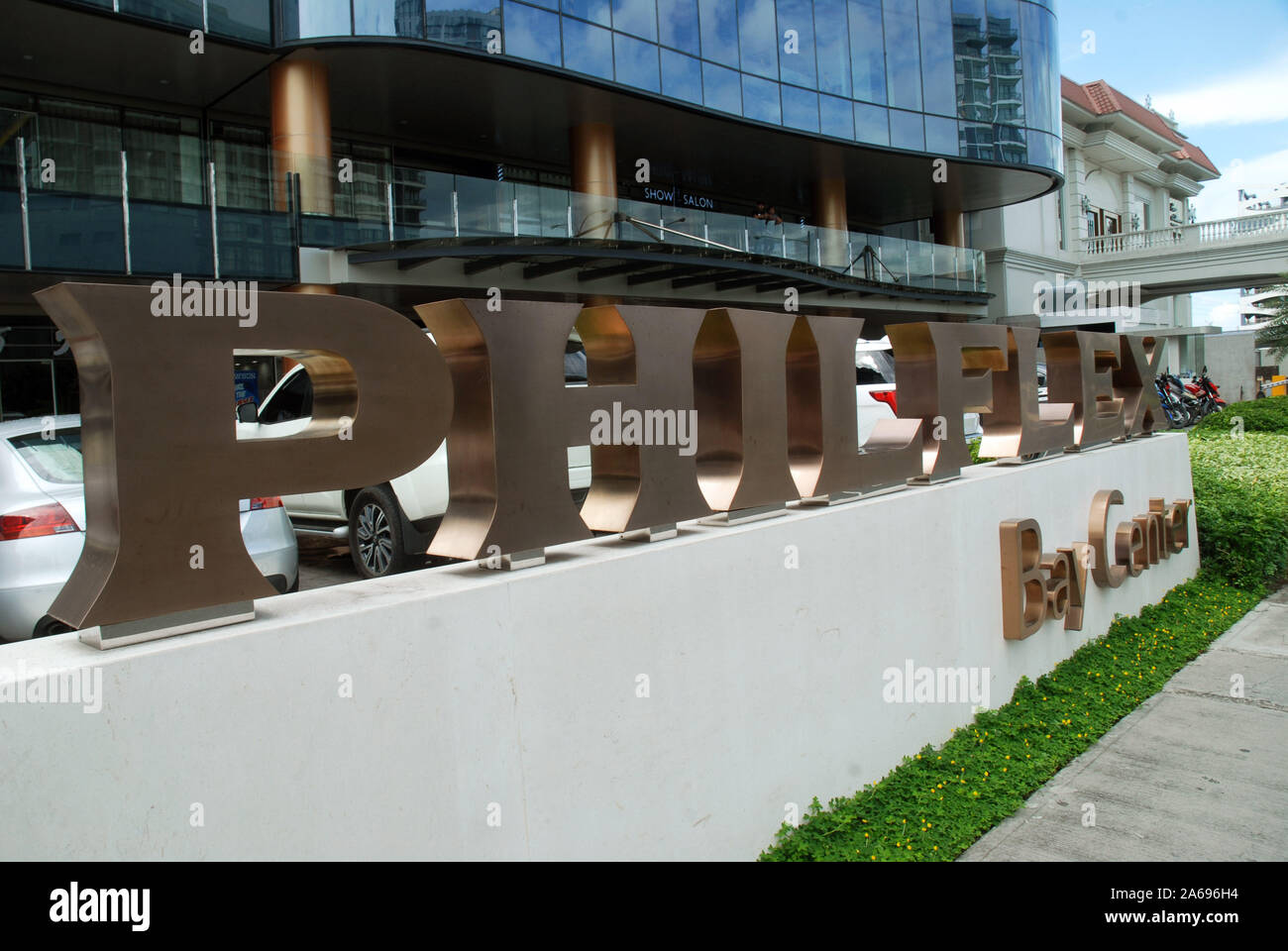 Front of Philflex building, Bay Centre, Pasay, Manila, Philippines Stock Photo - Alamy