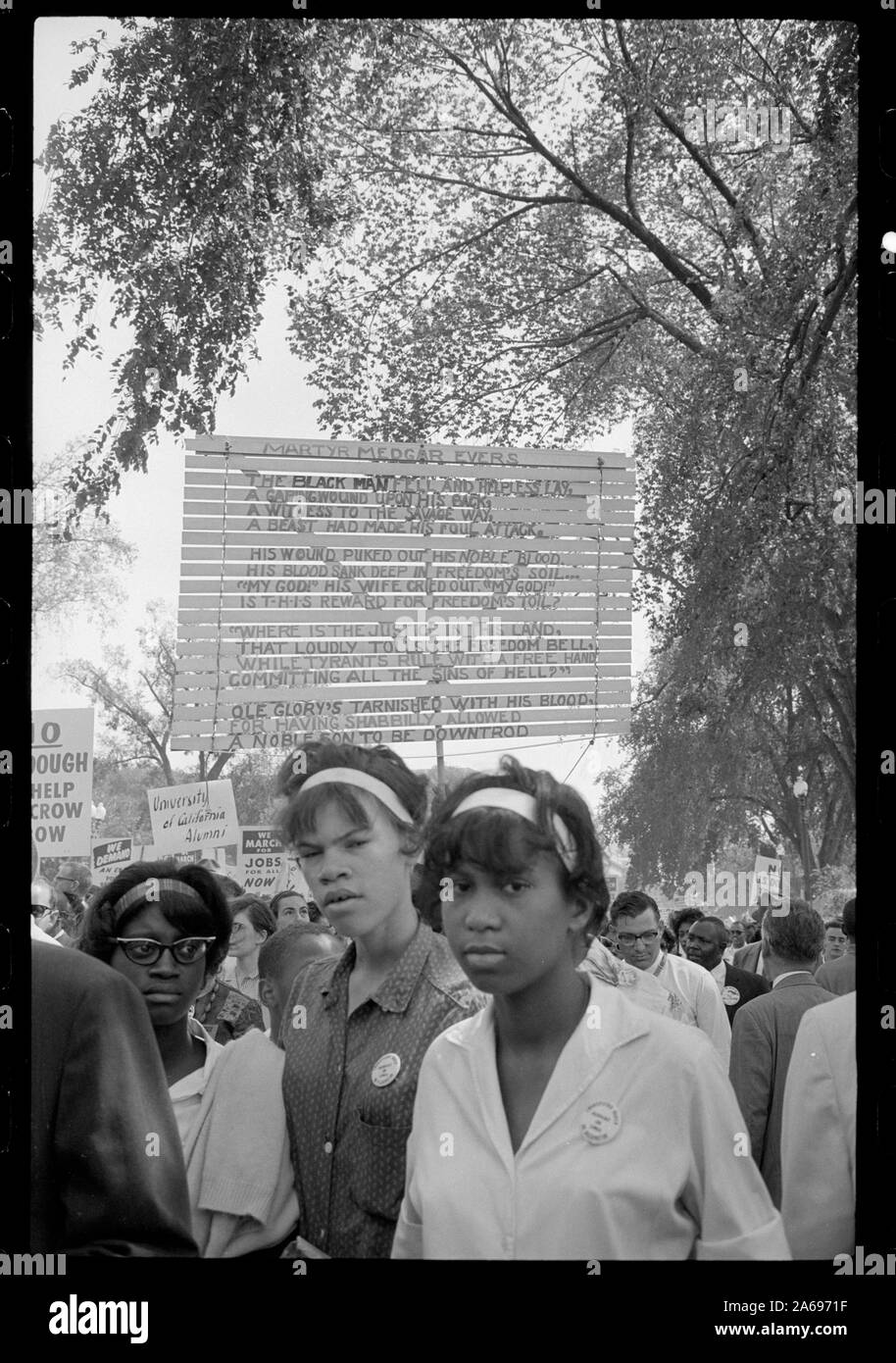 Women at the march on washington 1963 hi-res stock photography and ...