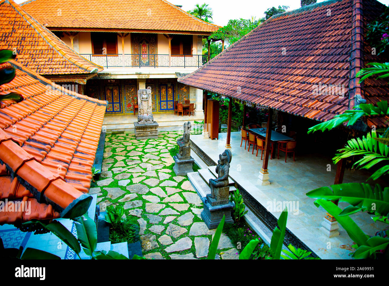 Traditional Balinese Decorative Architecture - Indonesia Stock Photo ...