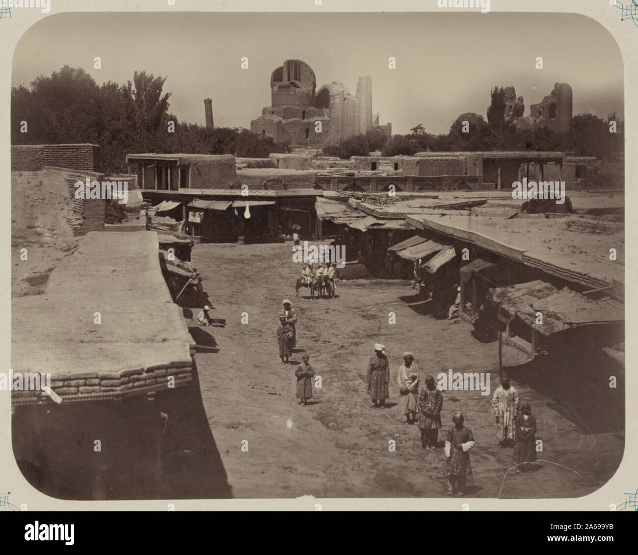 Zeravshan District City of Samarkand Tea Stalls Stock Photo - Alamy