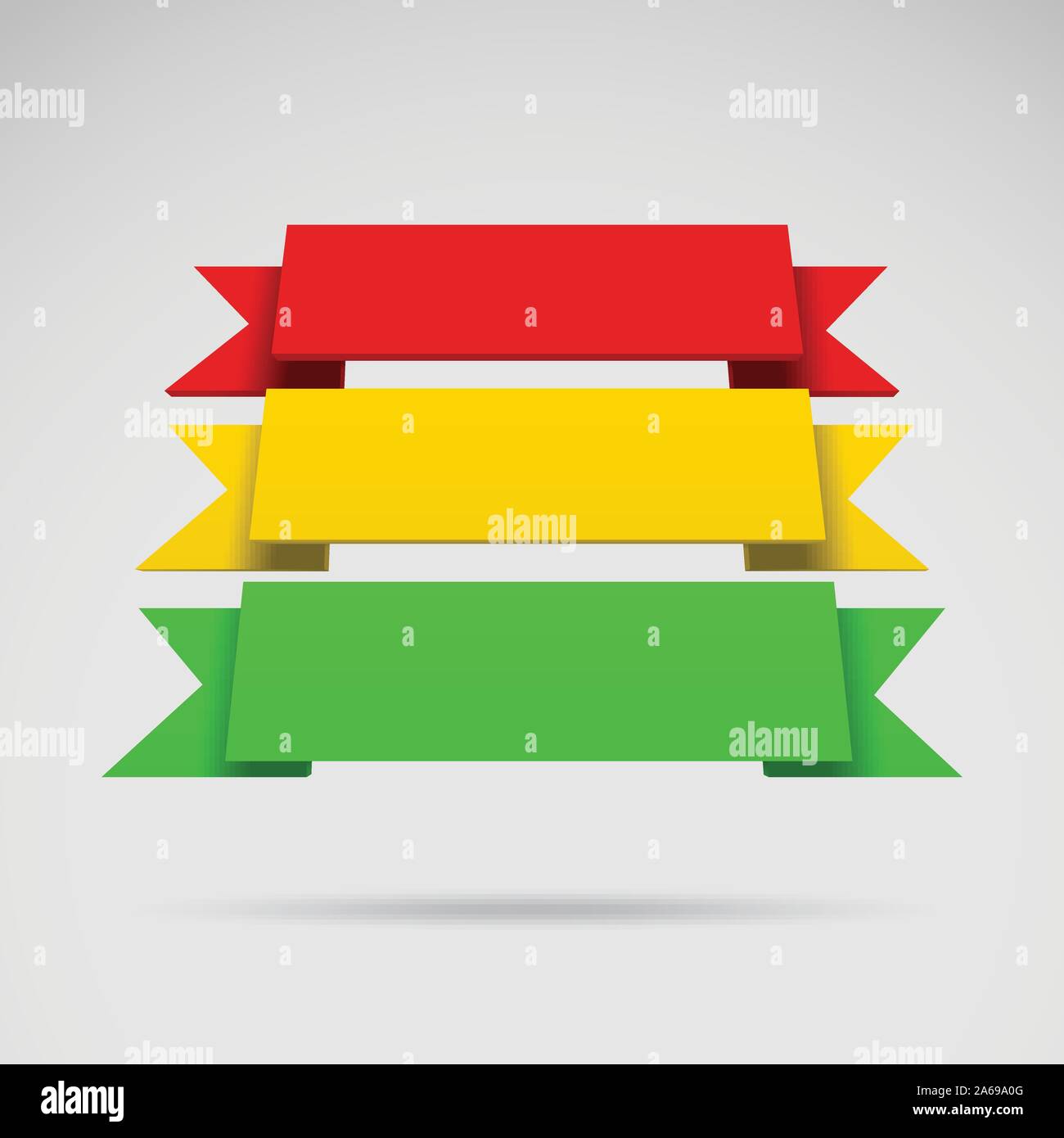 Infographic vector 3D colorful ribbons Stock Vector Image & Art - Alamy