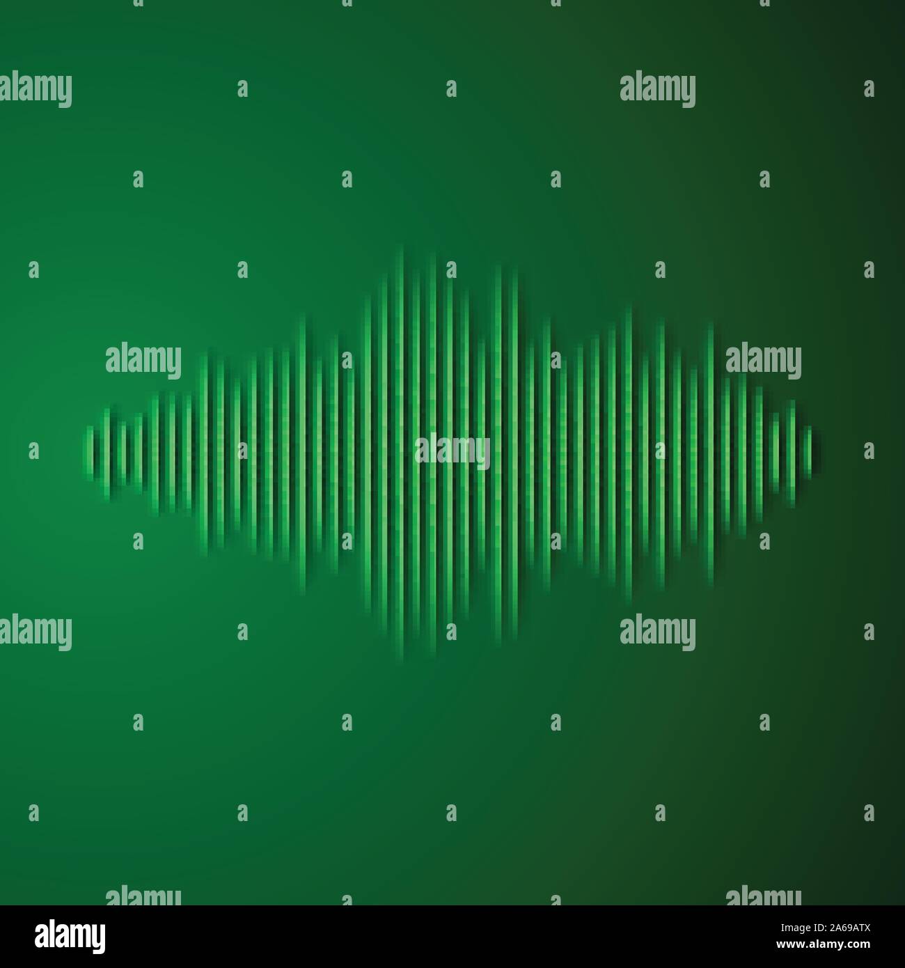 Paper sound waveform with shadow Stock Vector Image & Art - Alamy