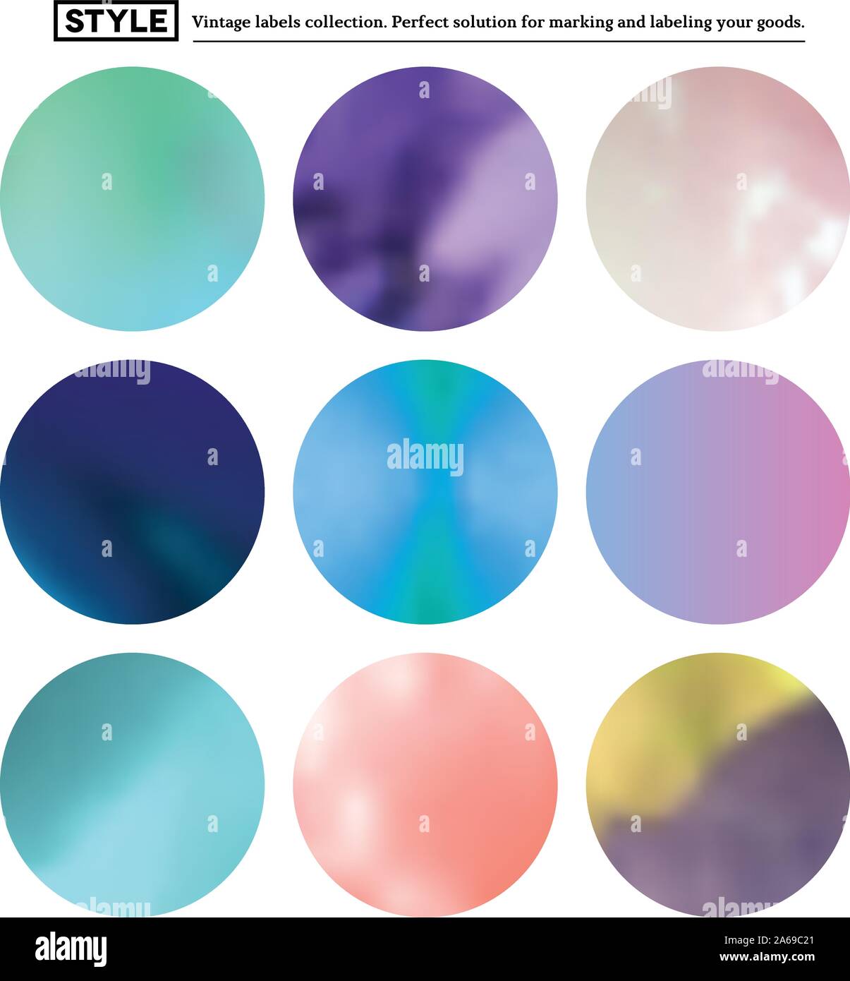 Set of colorful blurred round spots Stock Vector Image & Art - Alamy