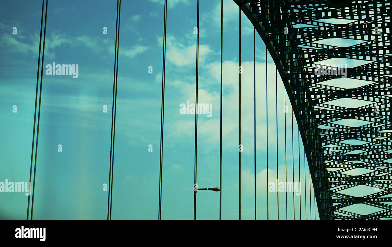 Laviolette Bridge, major landmark of Trois-Rivières, Québec, Canada, it ...
