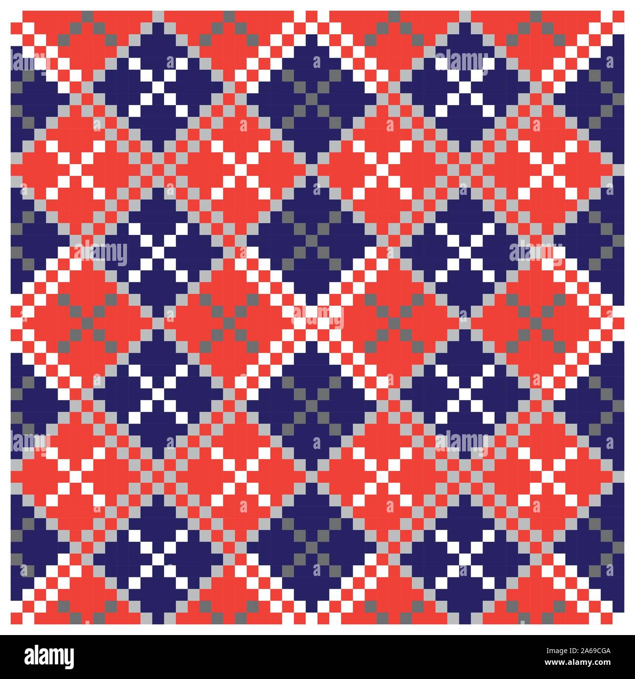 Colourful Modern Argyle Seamless Pattern in Vector - This is a classic ...