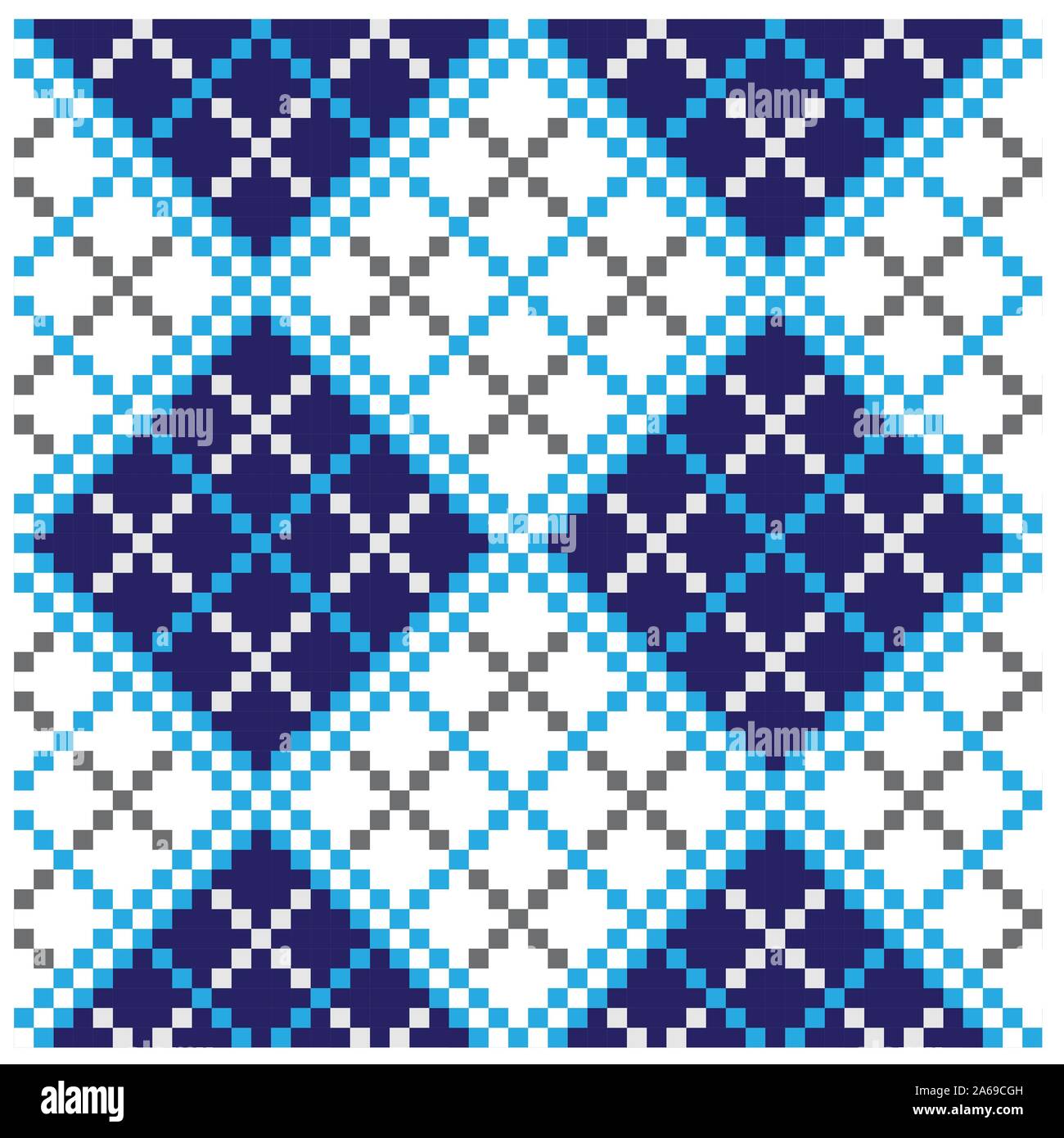 Colourful Modern Argyle Seamless Pattern in Vector - This is a classic ...