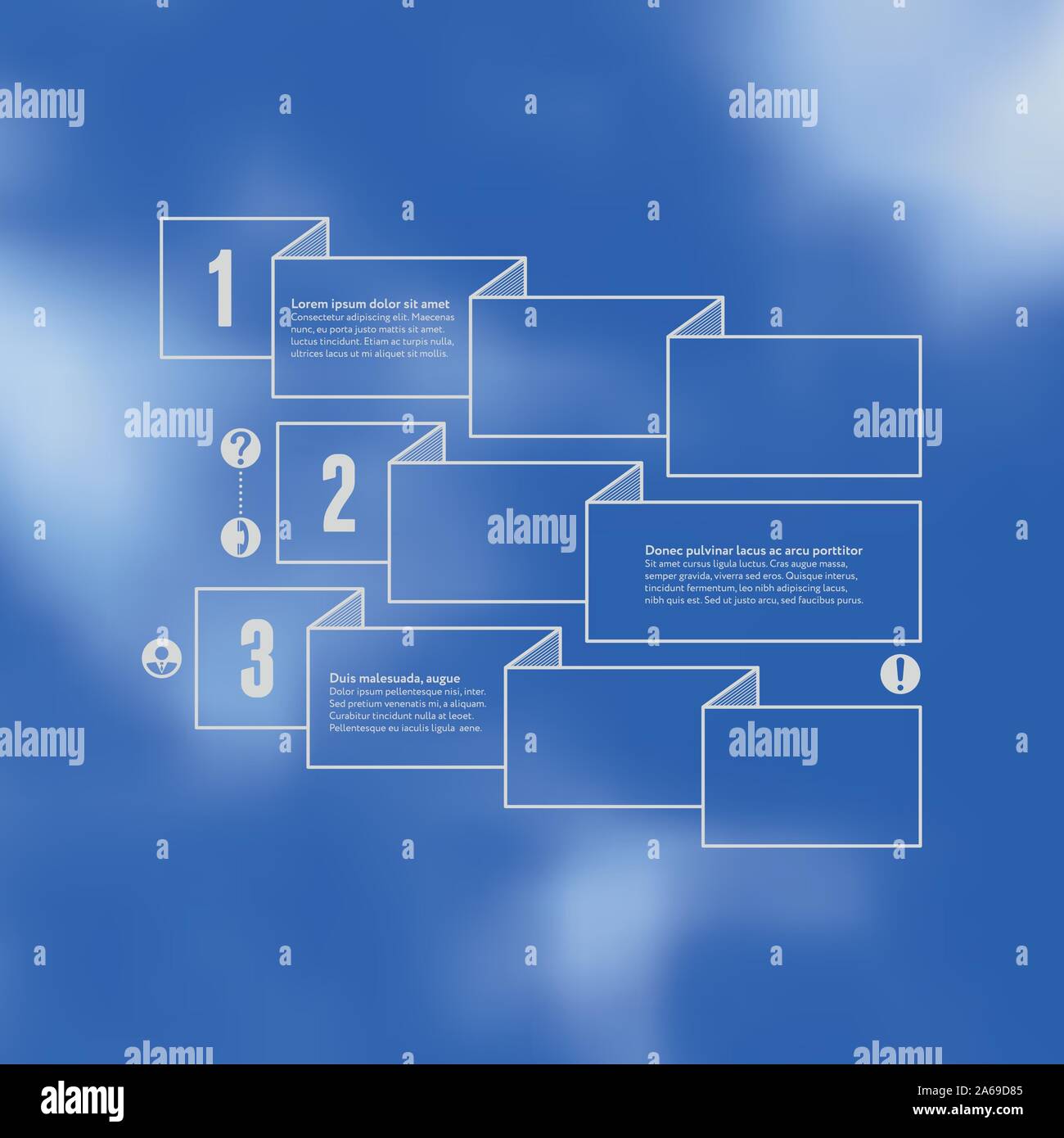 Numbered business infographic with blurry background Stock Vector Image ...