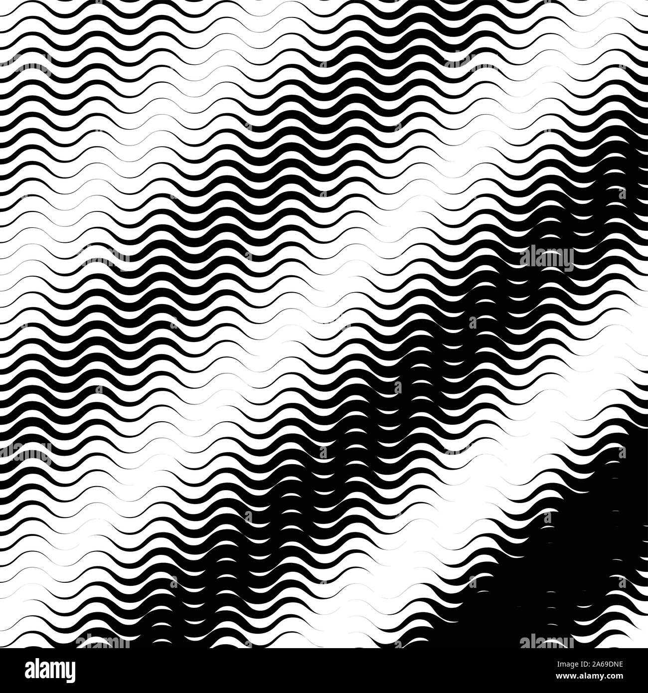 Background with gradient of black and white wave lines Stock Vector ...