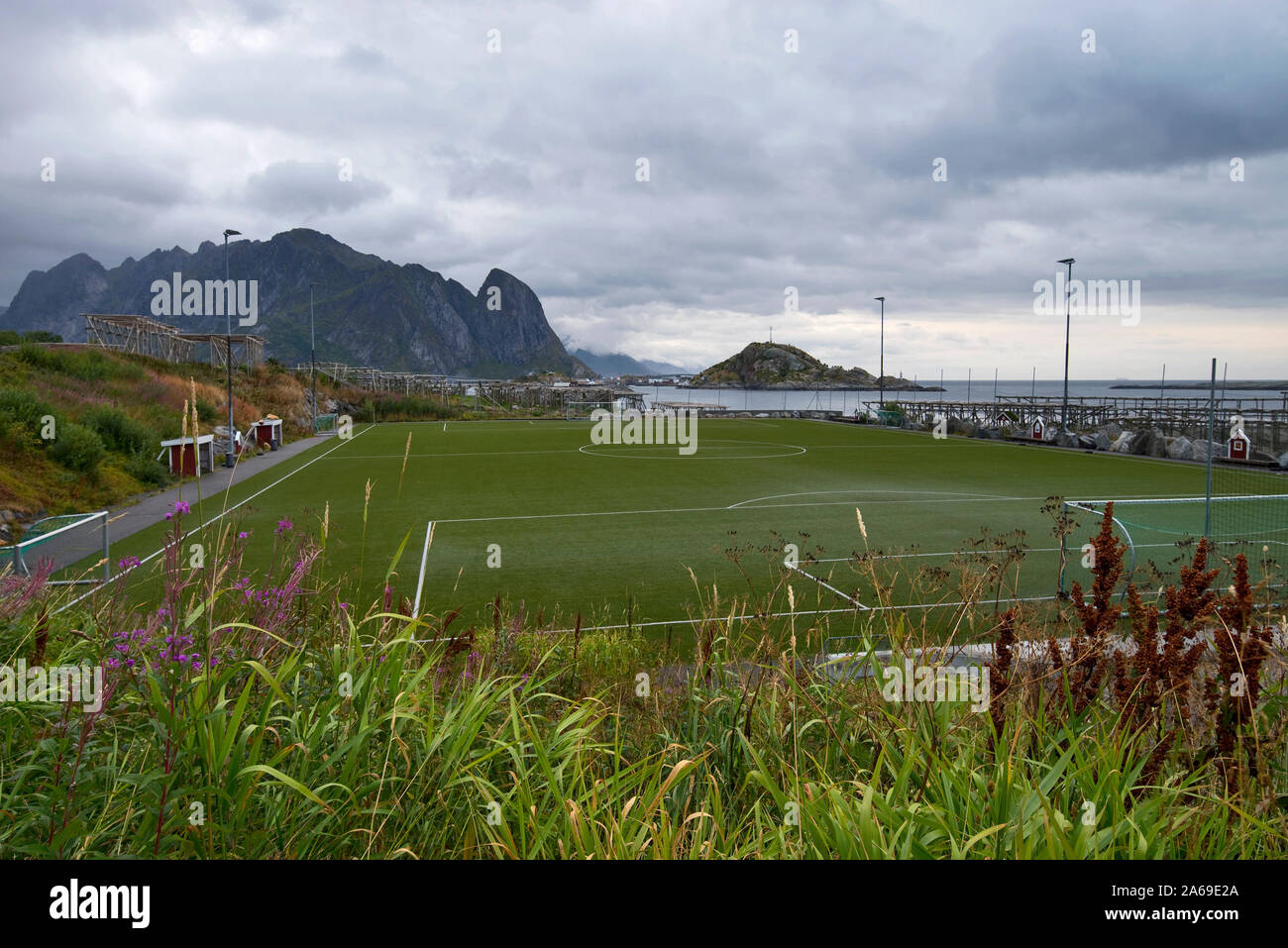 Lofoten soccer field hi-res stock photography and images - Alamy