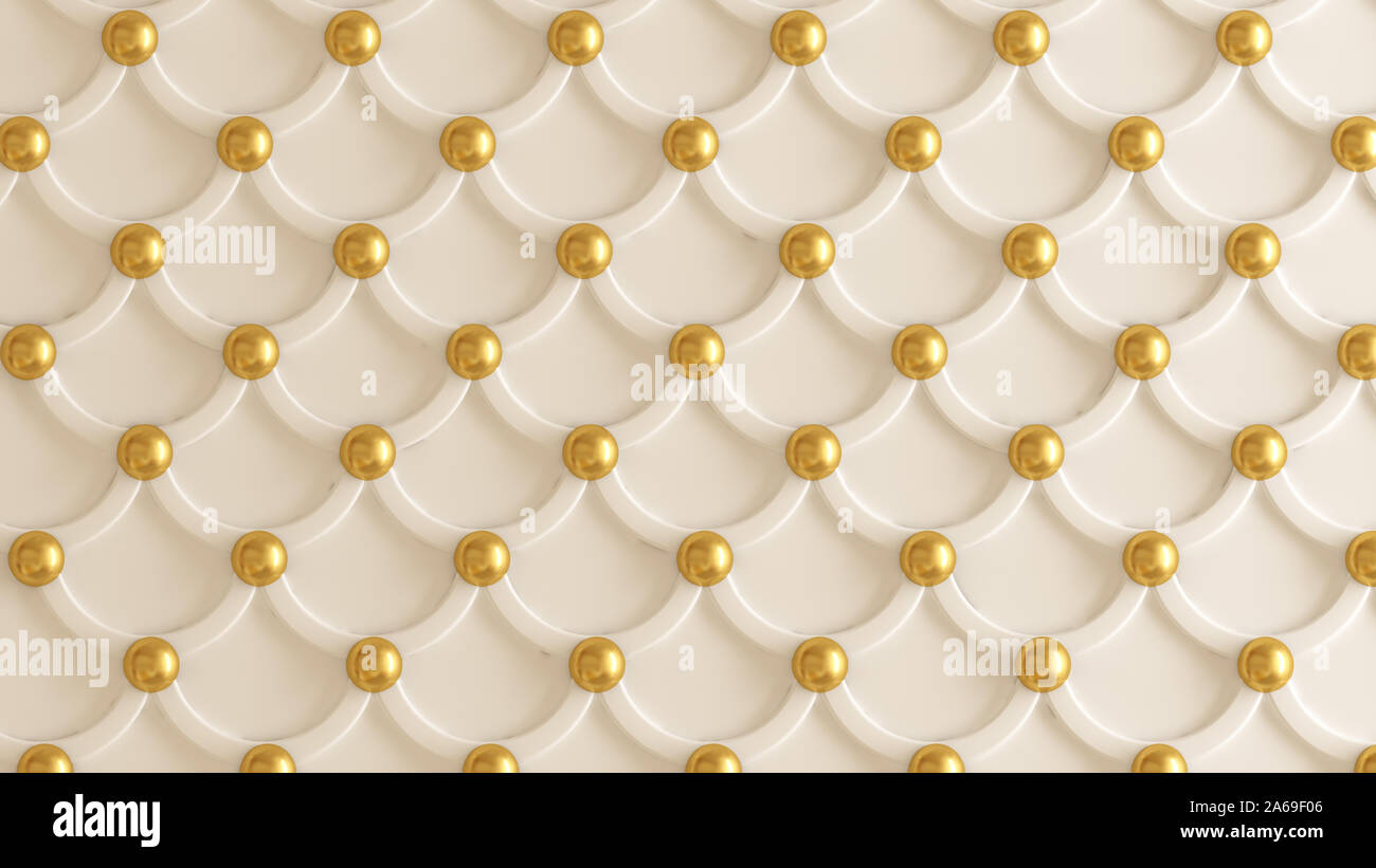 Architectural, interior pattern, white, yellow, gold texture wall. 3d ...