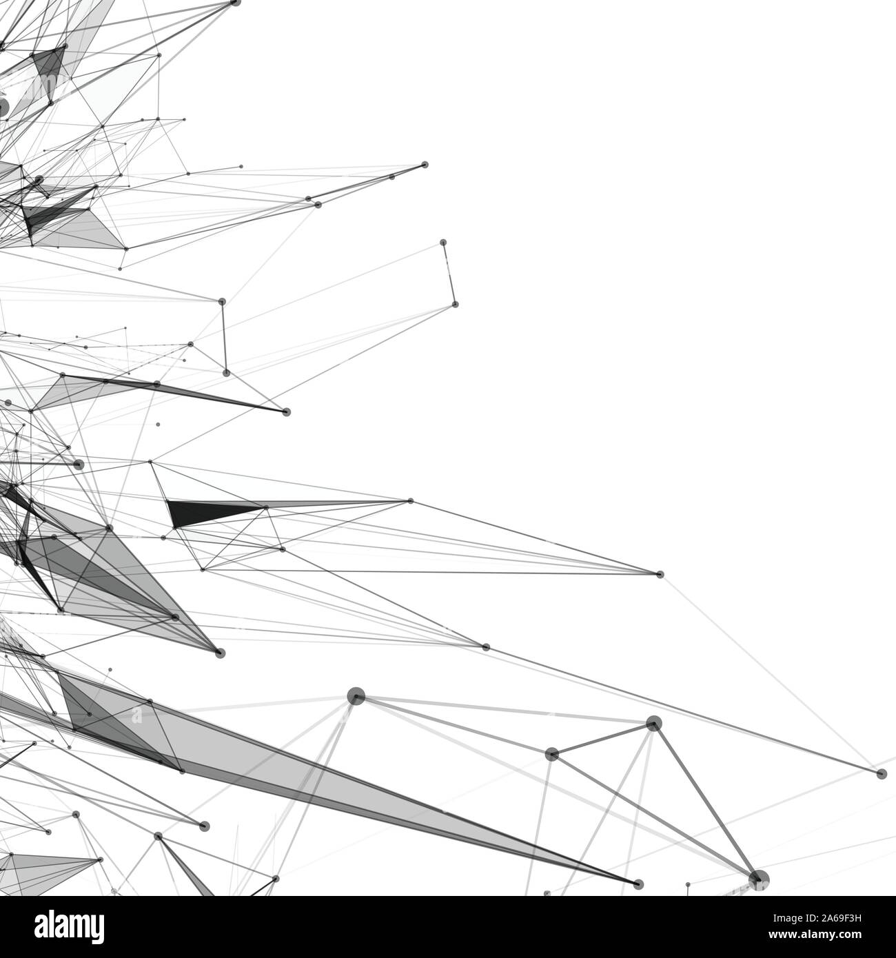 Molecule design connect background Black and White Stock Photos ...