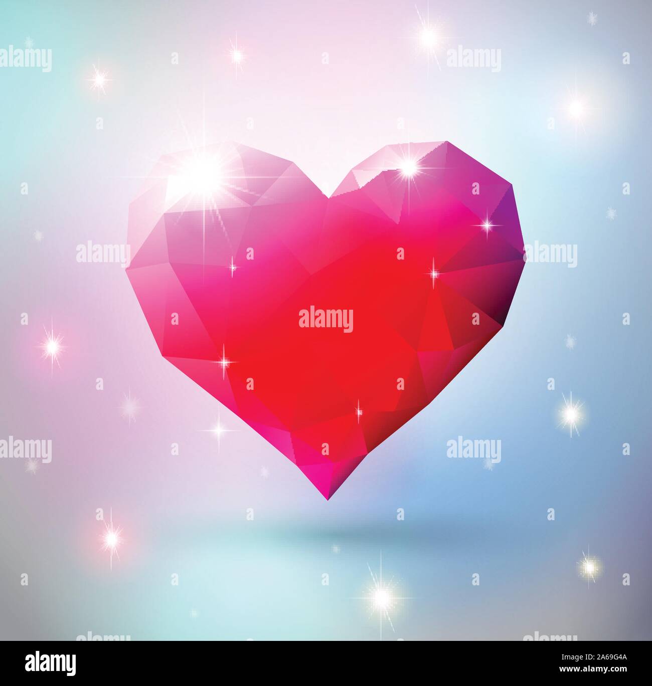 3d heart banner Stock Vector Images - Alamy