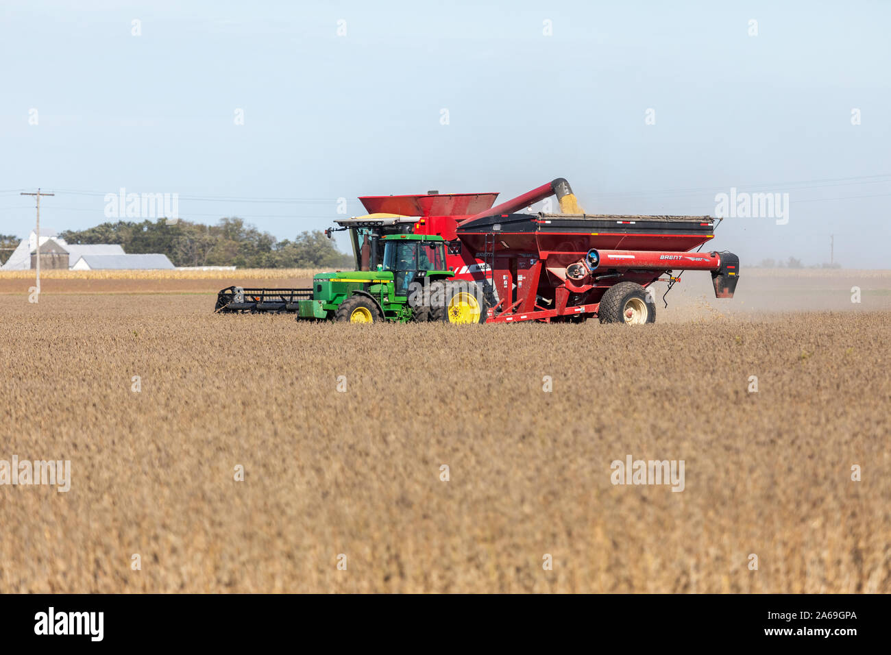 Soybean field farm iowa usa hi-res stock photography and images - Alamy