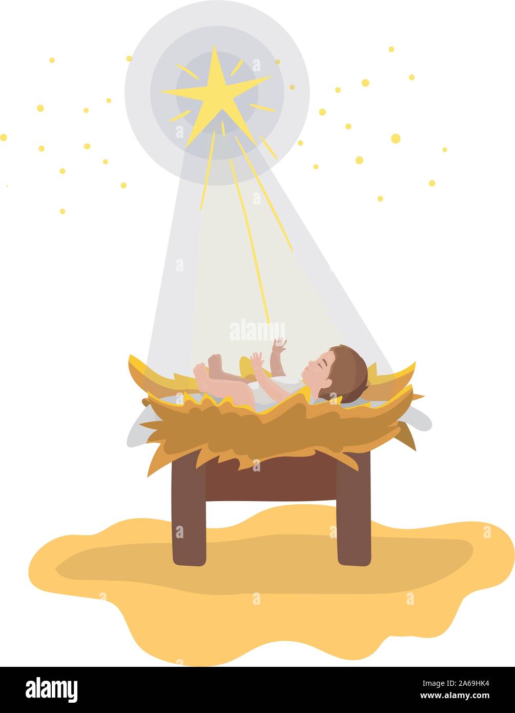 Baby jesus in the cradle hi-res stock photography and images - Alamy